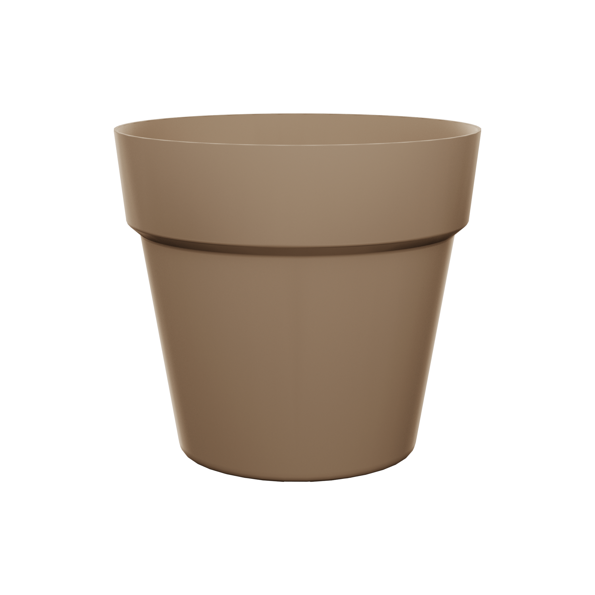 Pot de fleur rond NATERIAL D.47 x H.40.4 cm beige | Leroy Merlin