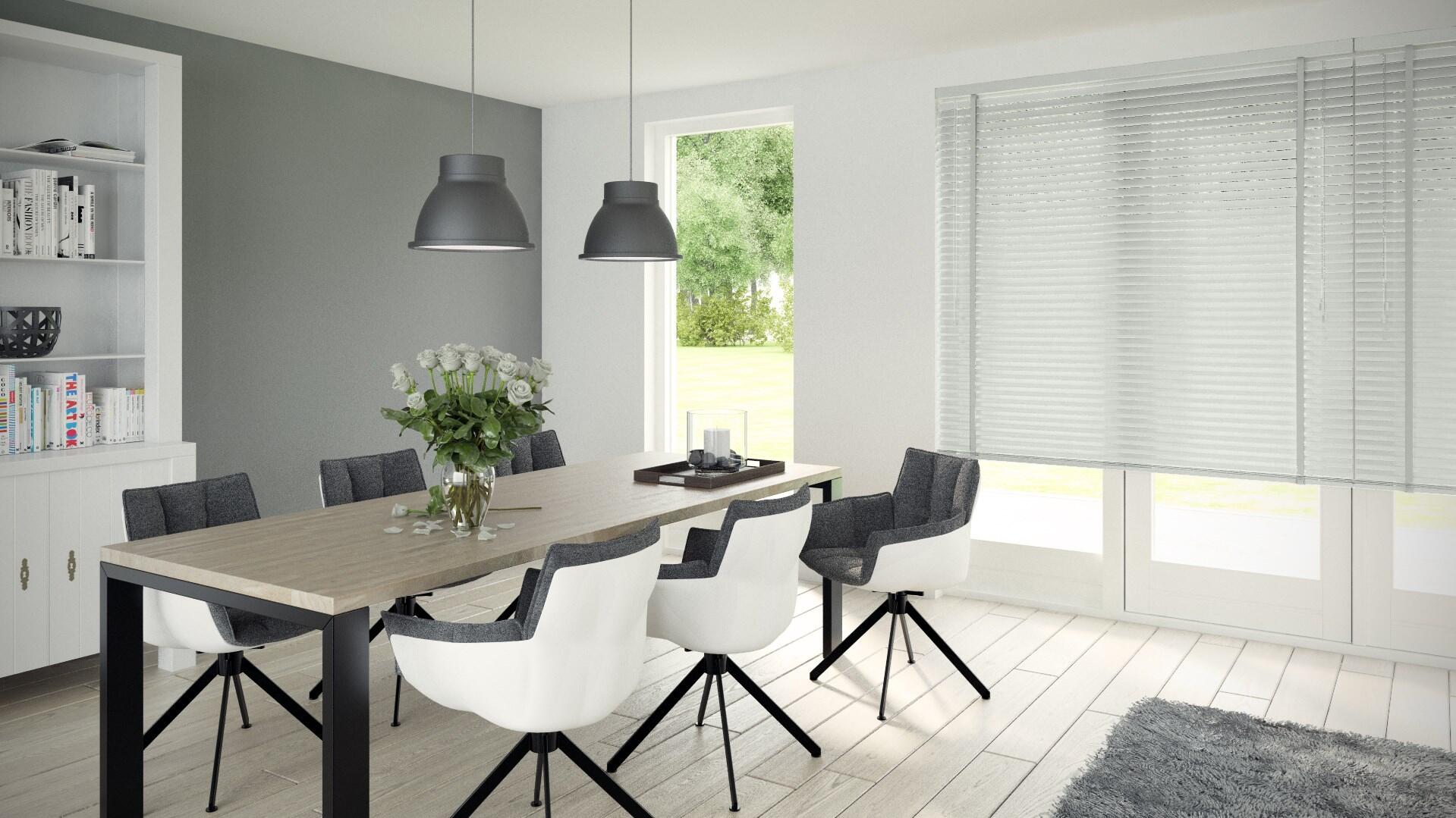 Store vénitien bois 50 mm, 944 blanc, l.160 x H.180 cm, DECOSOL | Leroy ...