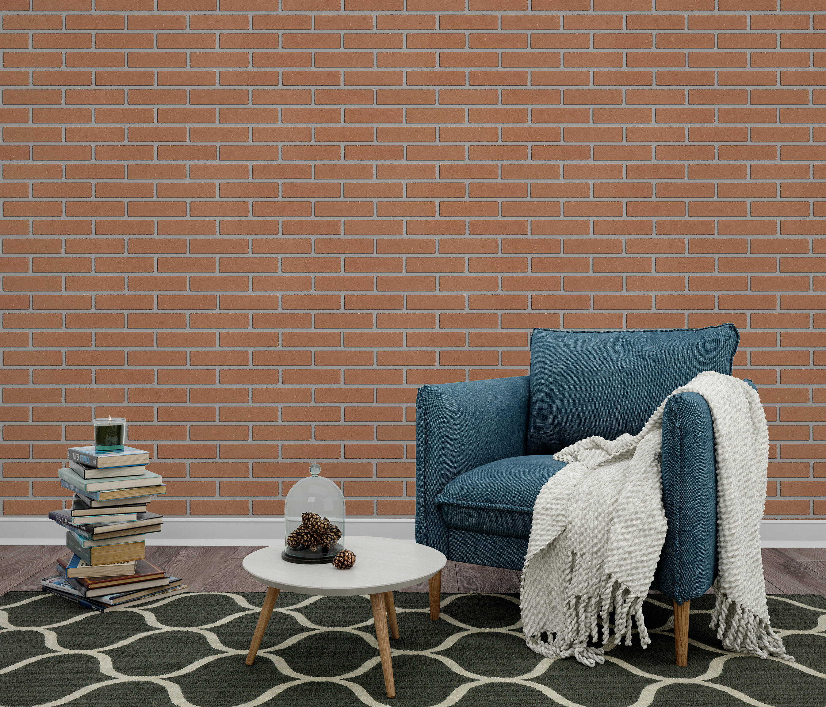 Plaquette de parement polystyrène effet brique Ultraflex intérieur ...