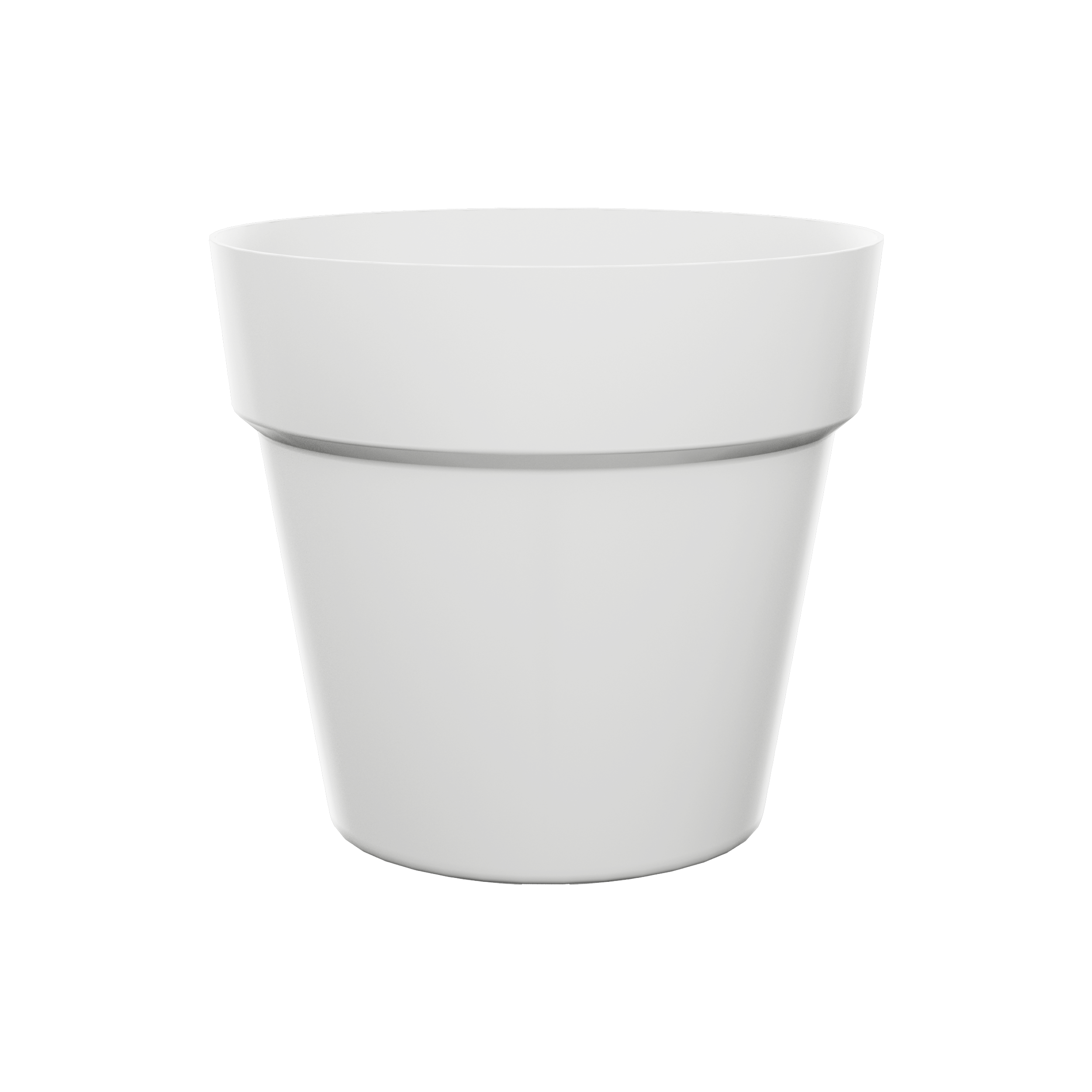 Pot de fleur rond NATERIAL D.47 x H.40.4 cm blanc | Leroy Merlin