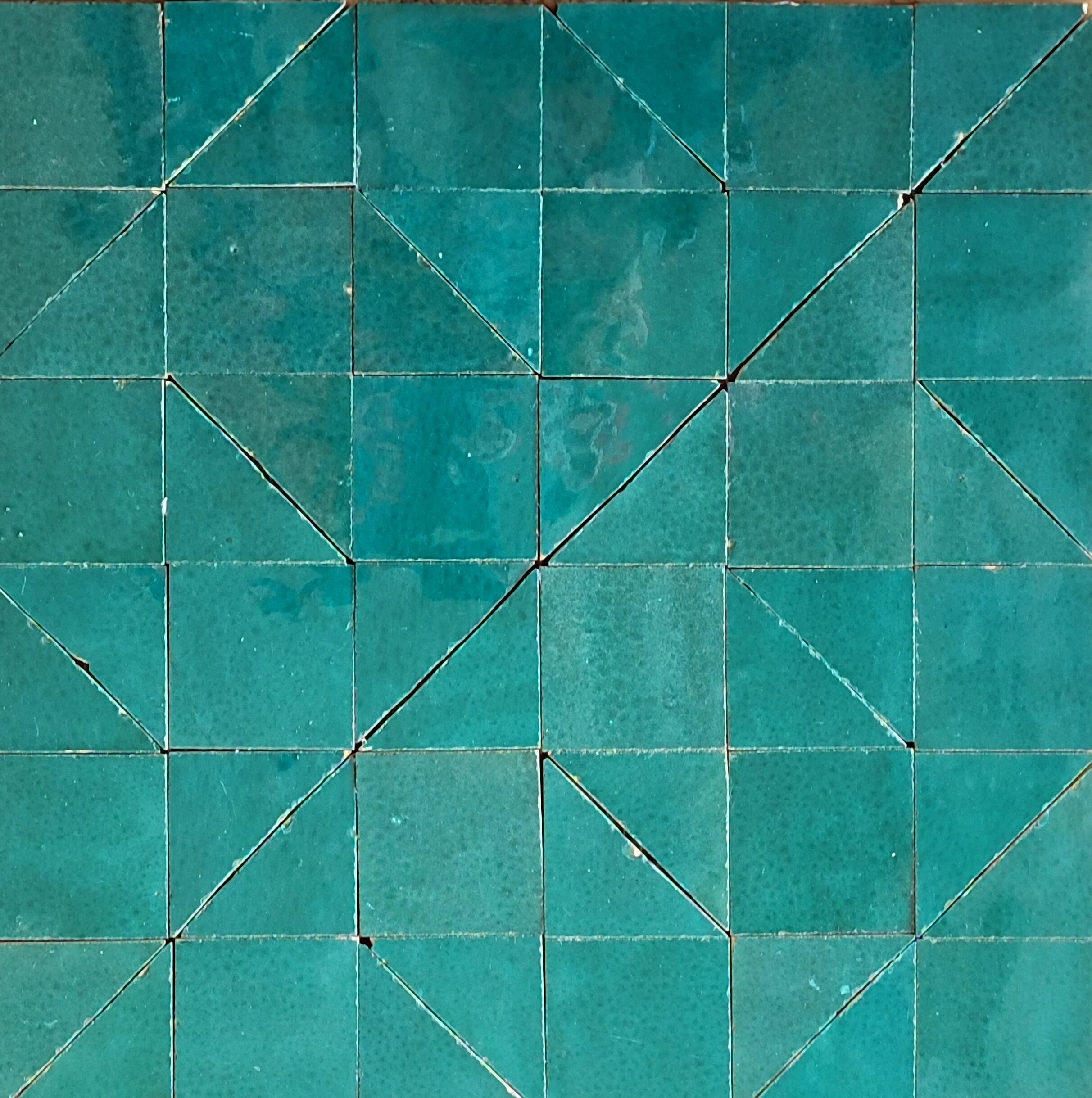 Mosaïque mur Zellige céramique effet zellige vert 30 x 30 cm | Leroy Merlin