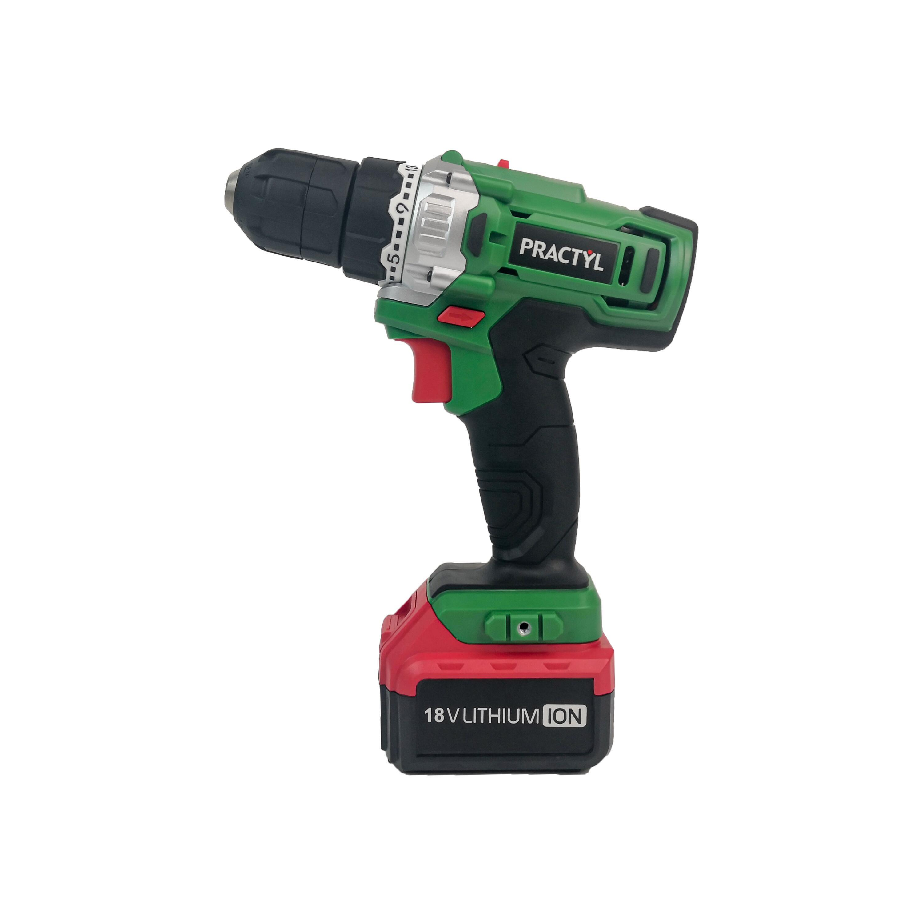 Perceuse visseuse PRACTYL 18 V 2 Ah, 1 batterie | Leroy Merlin