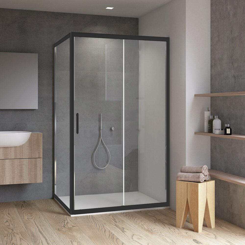 Box doccia rettangolare scorrevole Easy 120 x 70 cm, H 190 cm in vetro ...