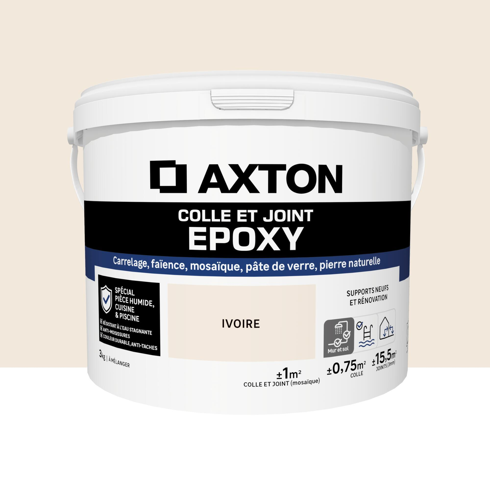 Colle et joint époxy AXTON, ivoire 3 kg | Leroy Merlin