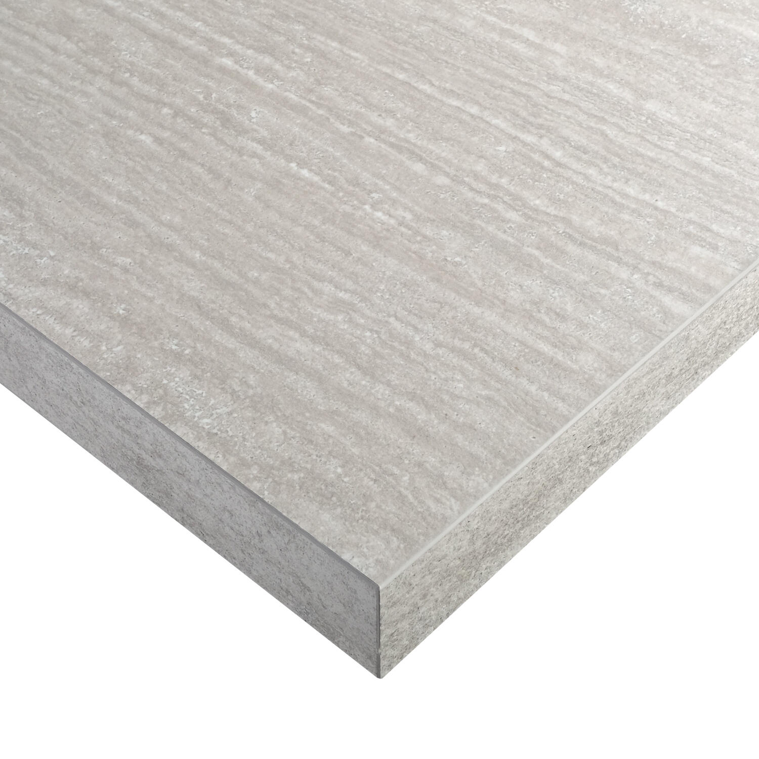 Plan de travail KONNECTO ASSEMBLAGE FACILE Travertin beige 249x65x3,8cm ...