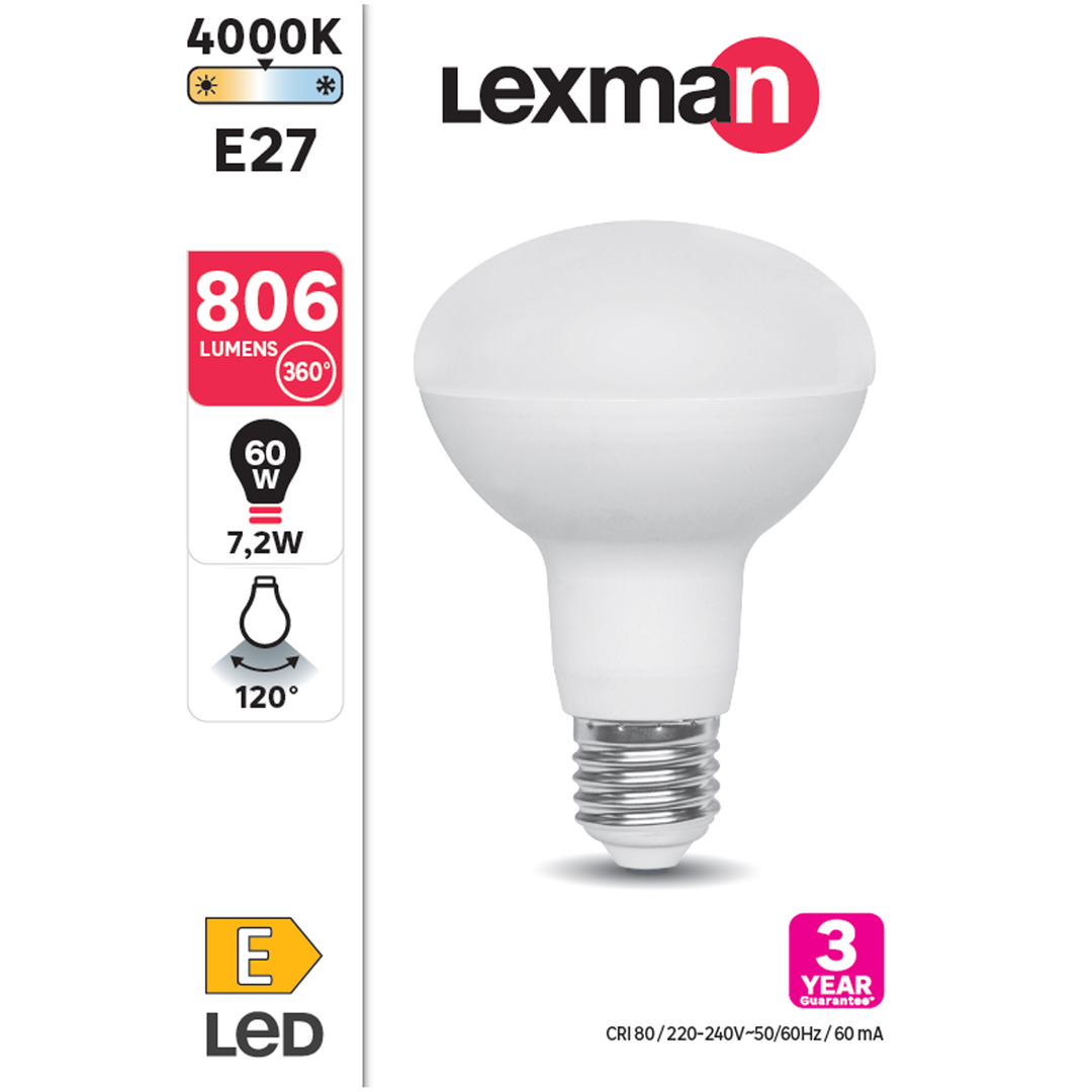 Λάμπα Lexman LED smd E27 7.2W