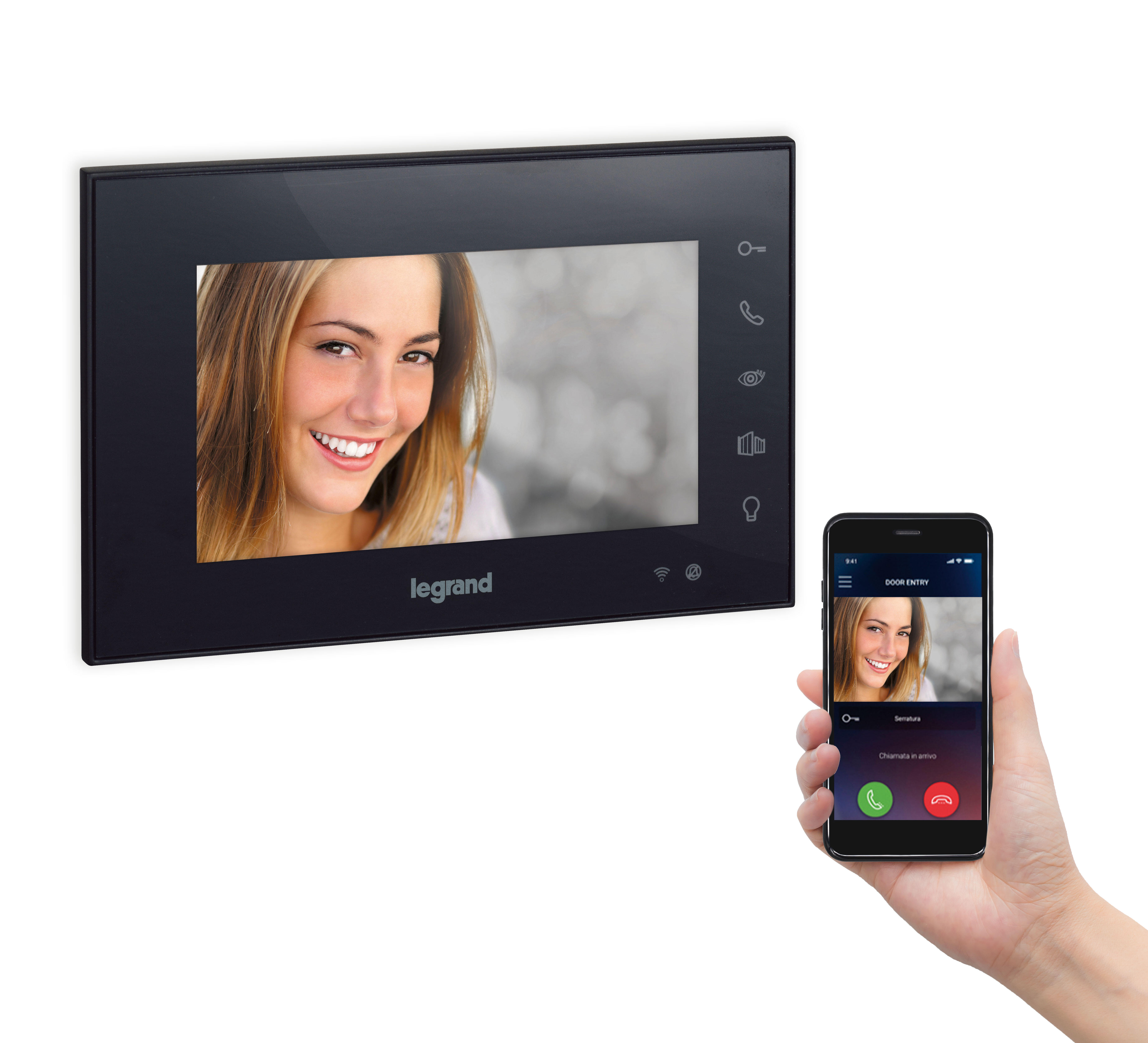 Visiophone connecté EASYKIT Legrand, noir | Leroy Merlin
