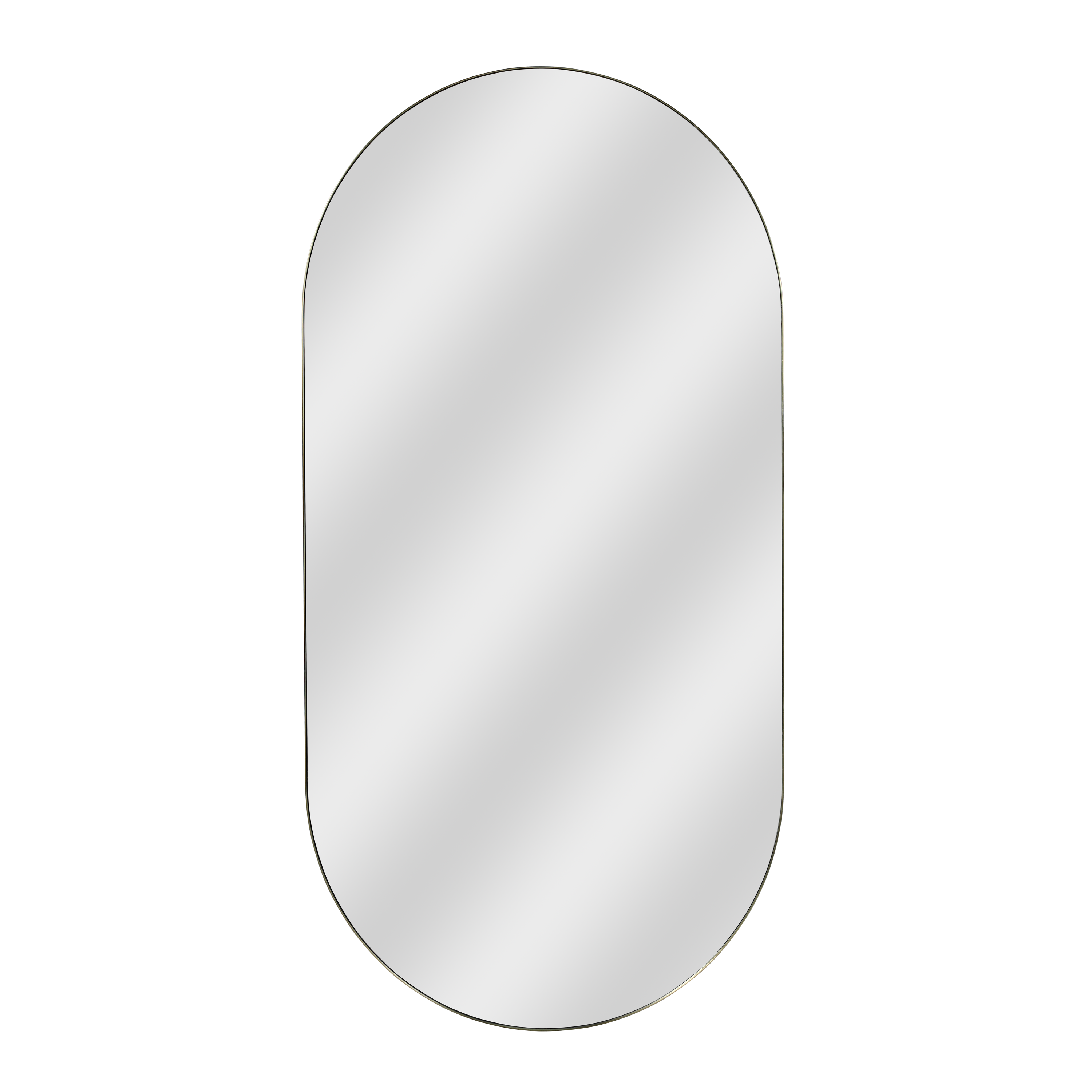 Lustro owalne Oblong złote 60 x 120 cm Inspire - Leroy Merlin