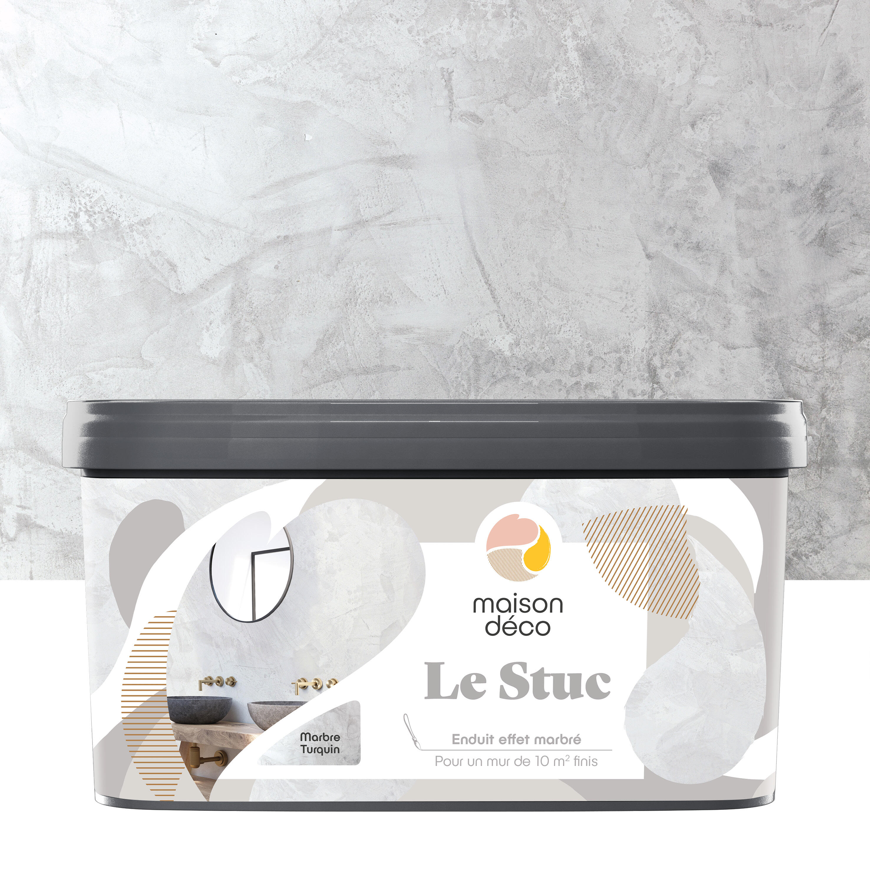 Enduit décoratif Le stuc MAISON DECO, marbre turquin, 5 kg | Leroy Merlin