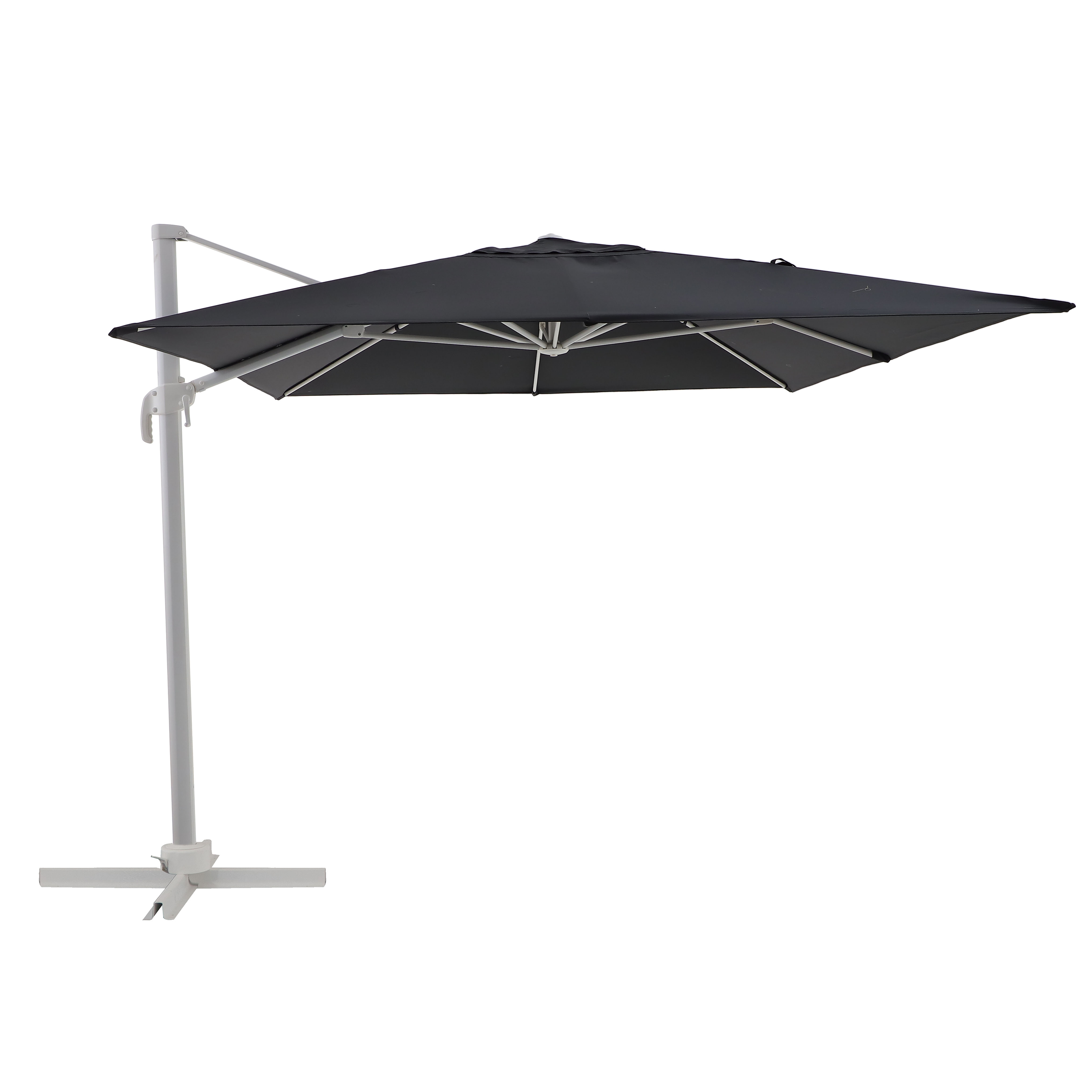 Parasol NATERIAL Aura gris rectangulaire | Leroy Merlin