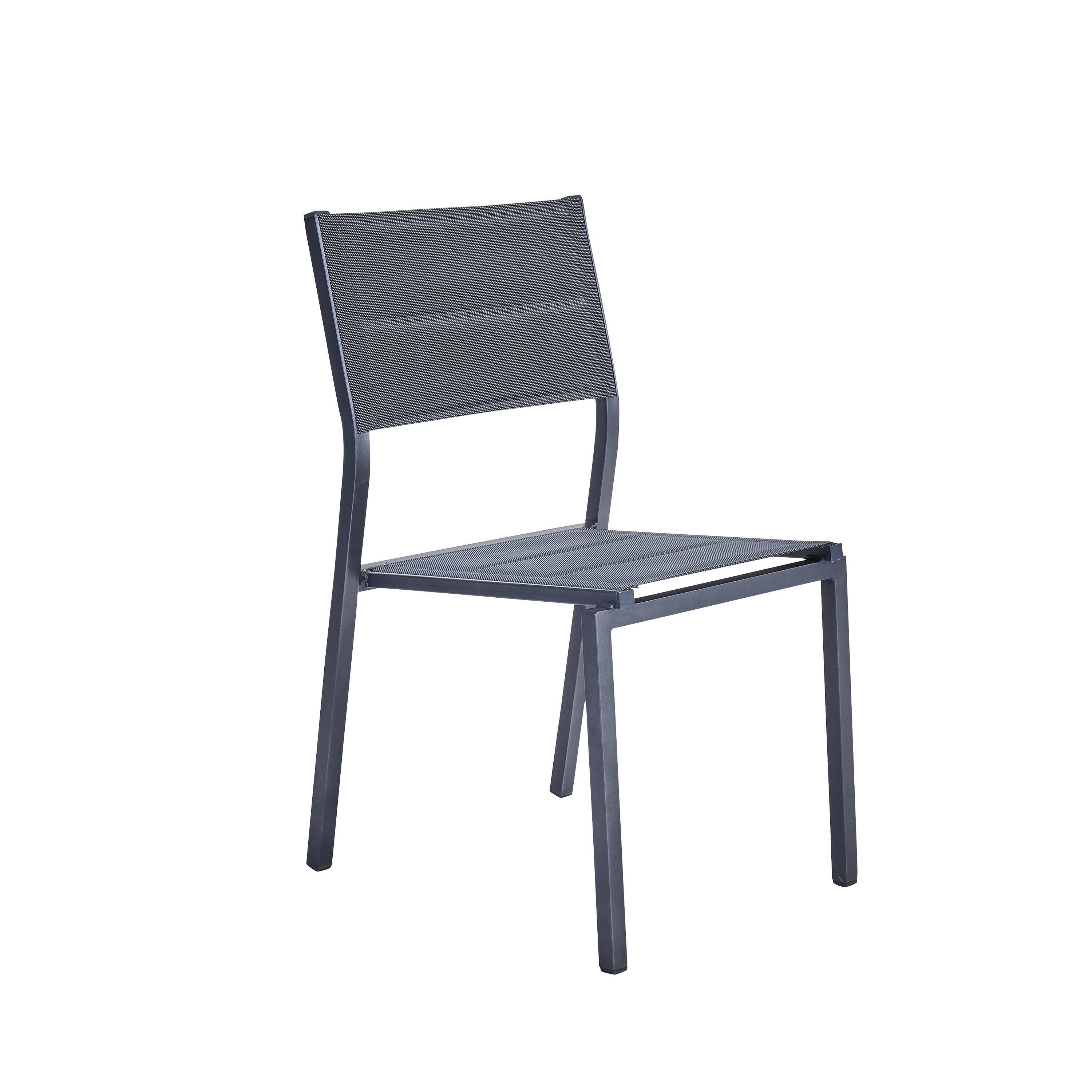 Chaise de jardin NATERIAL Orion beta en aluminium gris | Leroy Merlin