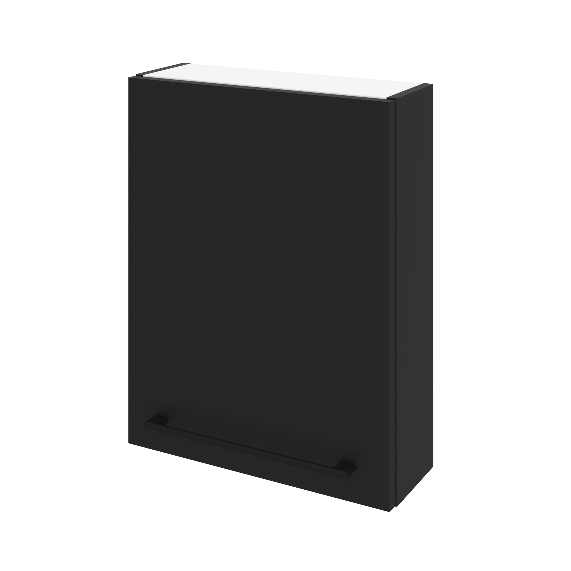 Meuble haut, 1p l.45 x H.57,7 x P.15,8 cm, noir mat, Remix | Leroy Merlin