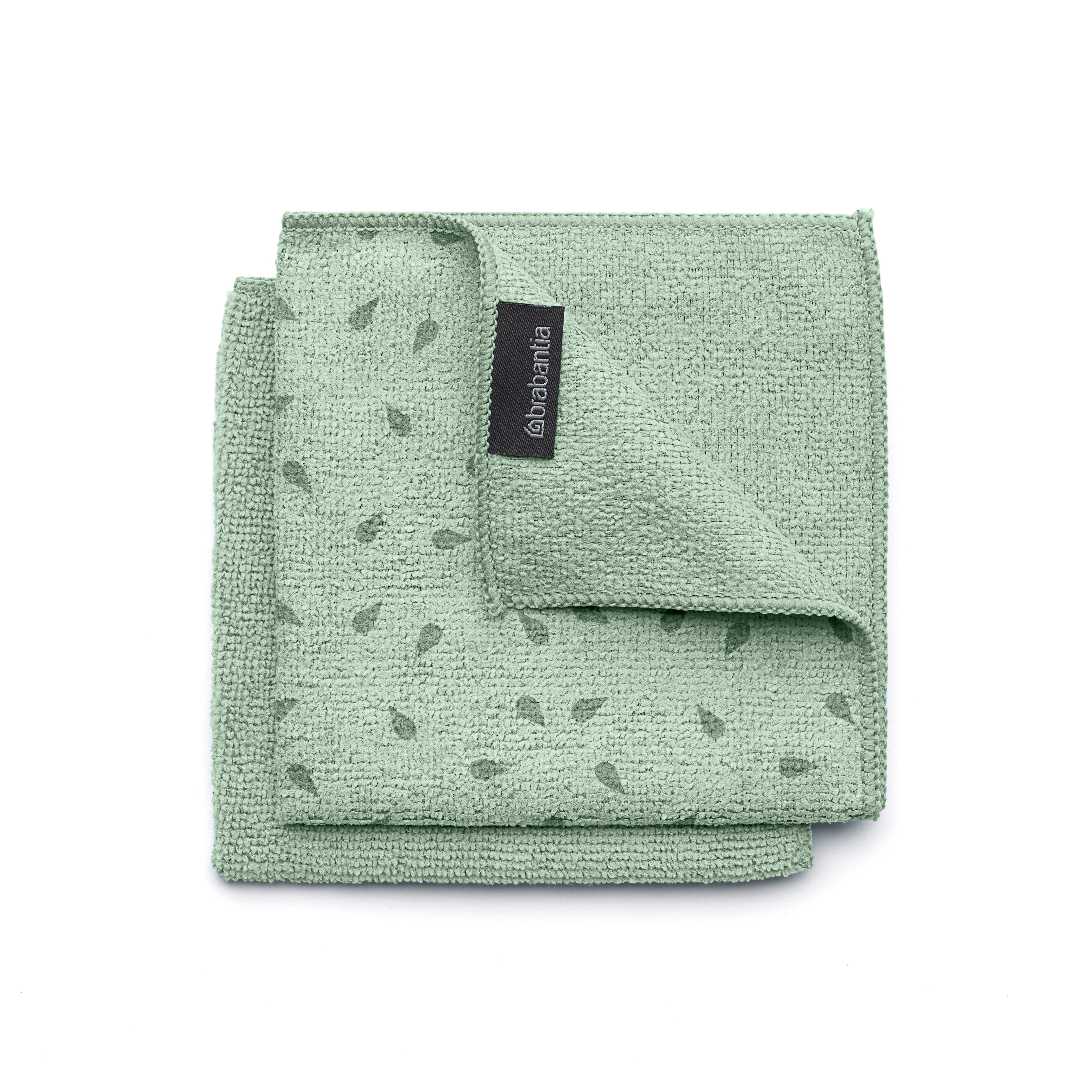Lot de 2 chiffons microfibre brabantia vert | Leroy Merlin