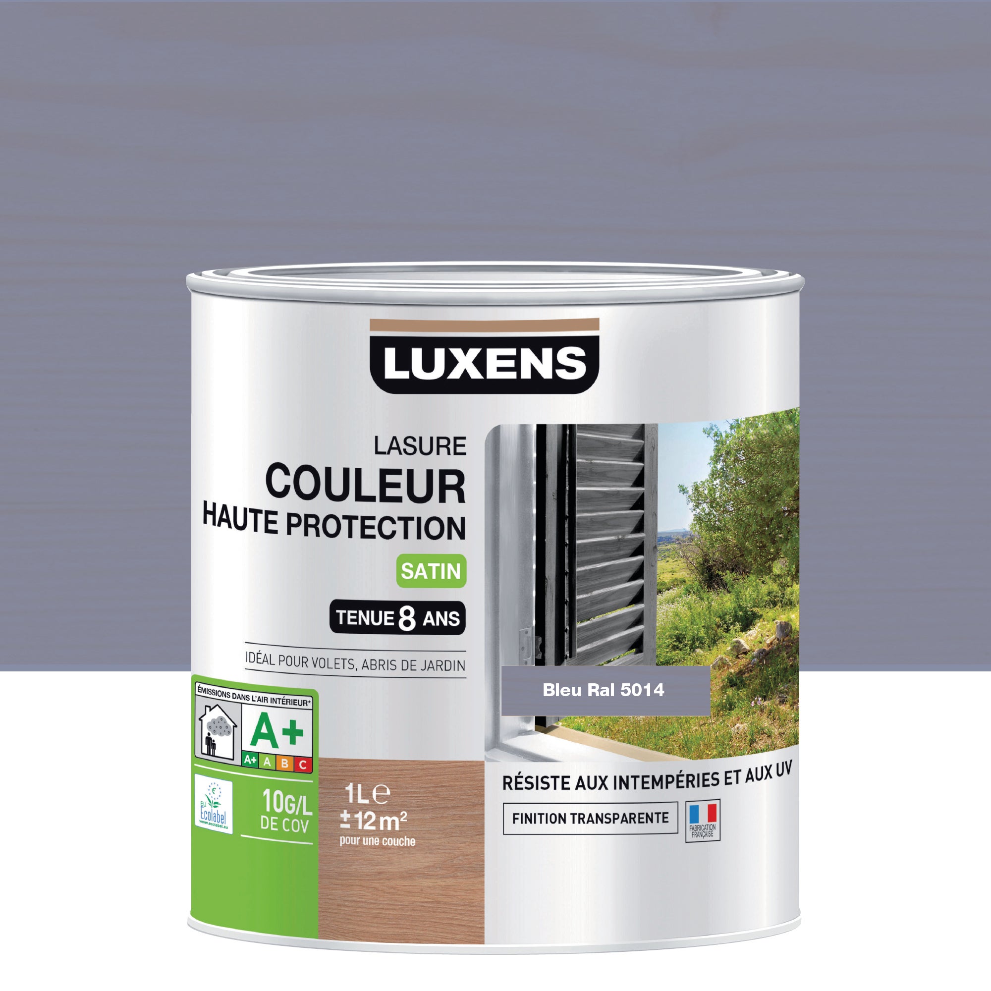 Lasure LUXENS Haute protection 8 ans bleu satiné 1 l | Leroy Merlin
