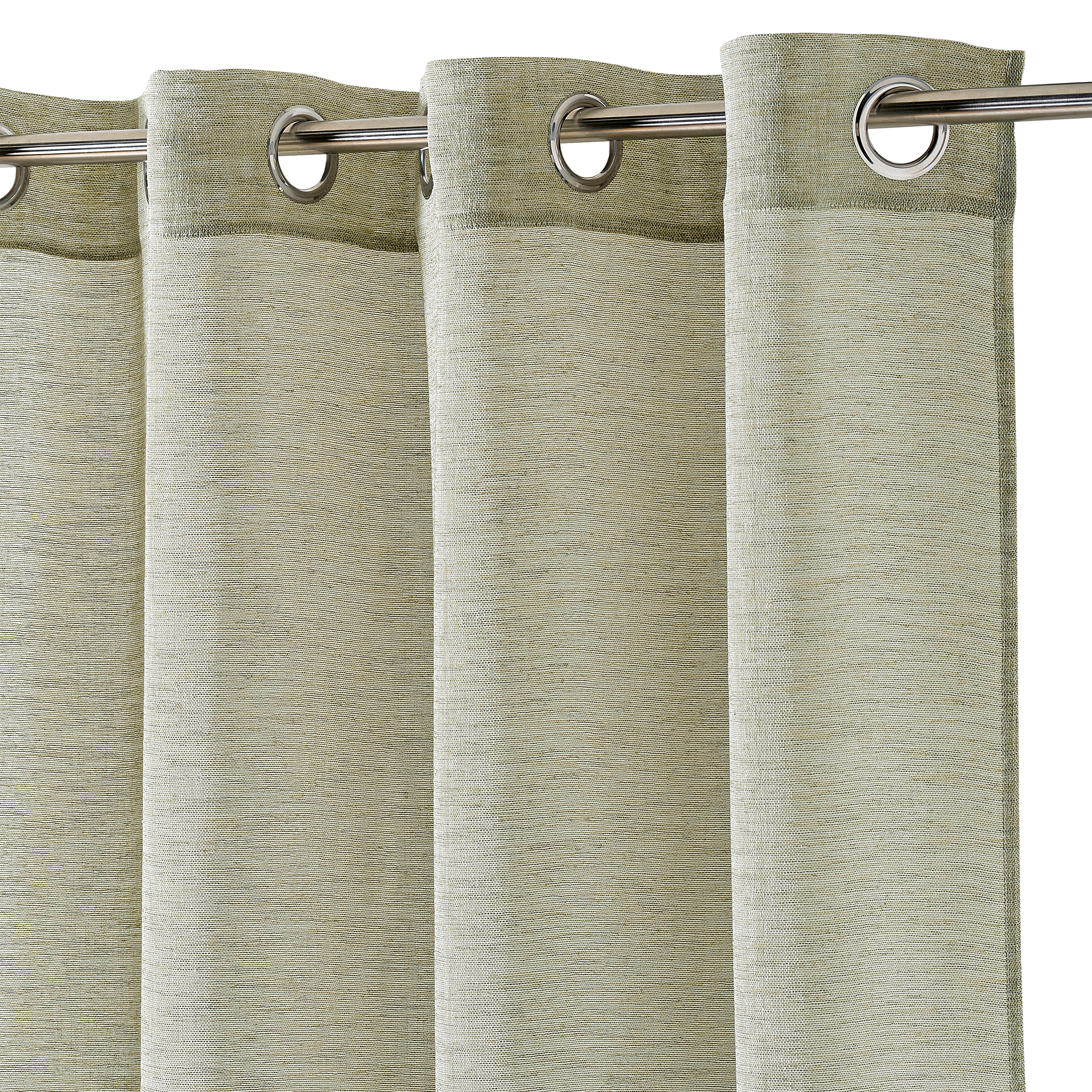 Rideau tamisant, Riveka, vert H.280 x l.140 cm INSPIRE | Leroy Merlin