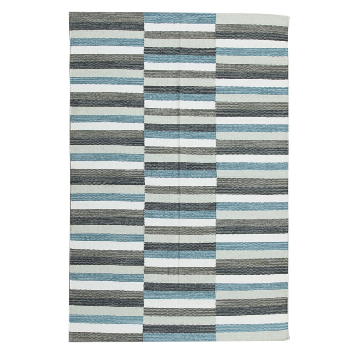 Tappeto Playfull geometrico in cotone blu, L 230 x L 160 cm | Leroy Merlin