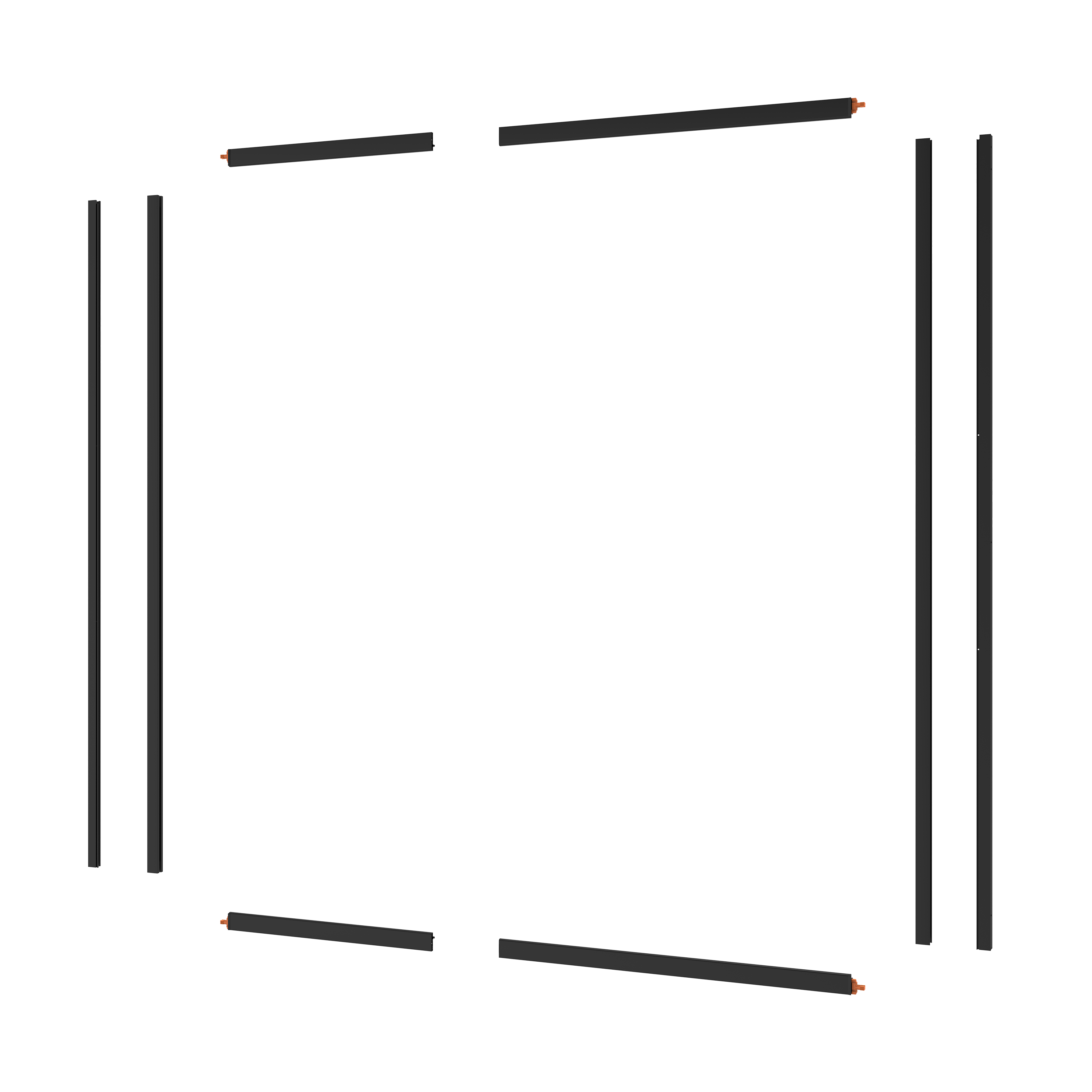 Profil De Finition Rectangle Noir L 69 X L 89 Cm Easy Leroy Merlin