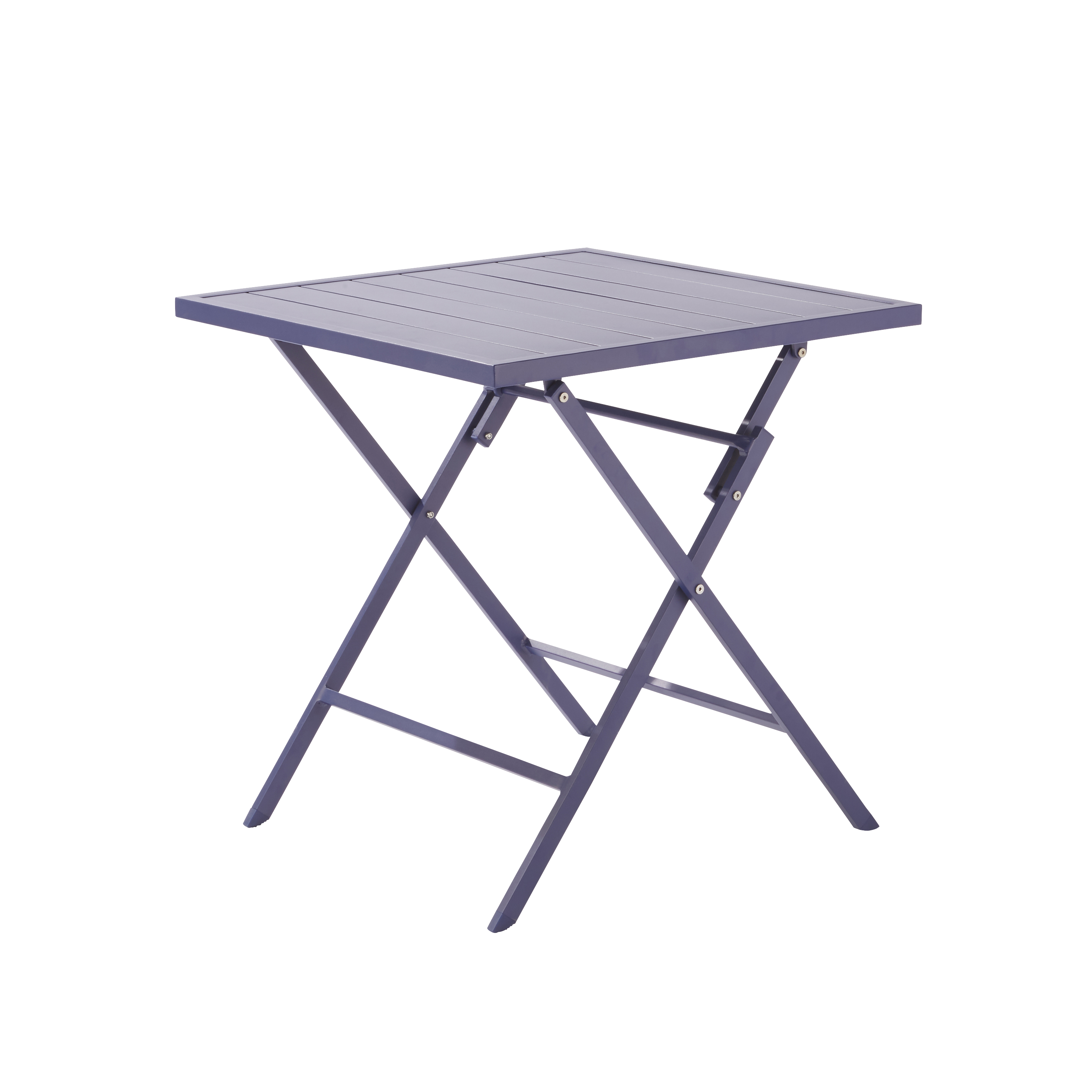 Table pliante Idaho NATERIAL carré 2 personnes bleu | Leroy Merlin