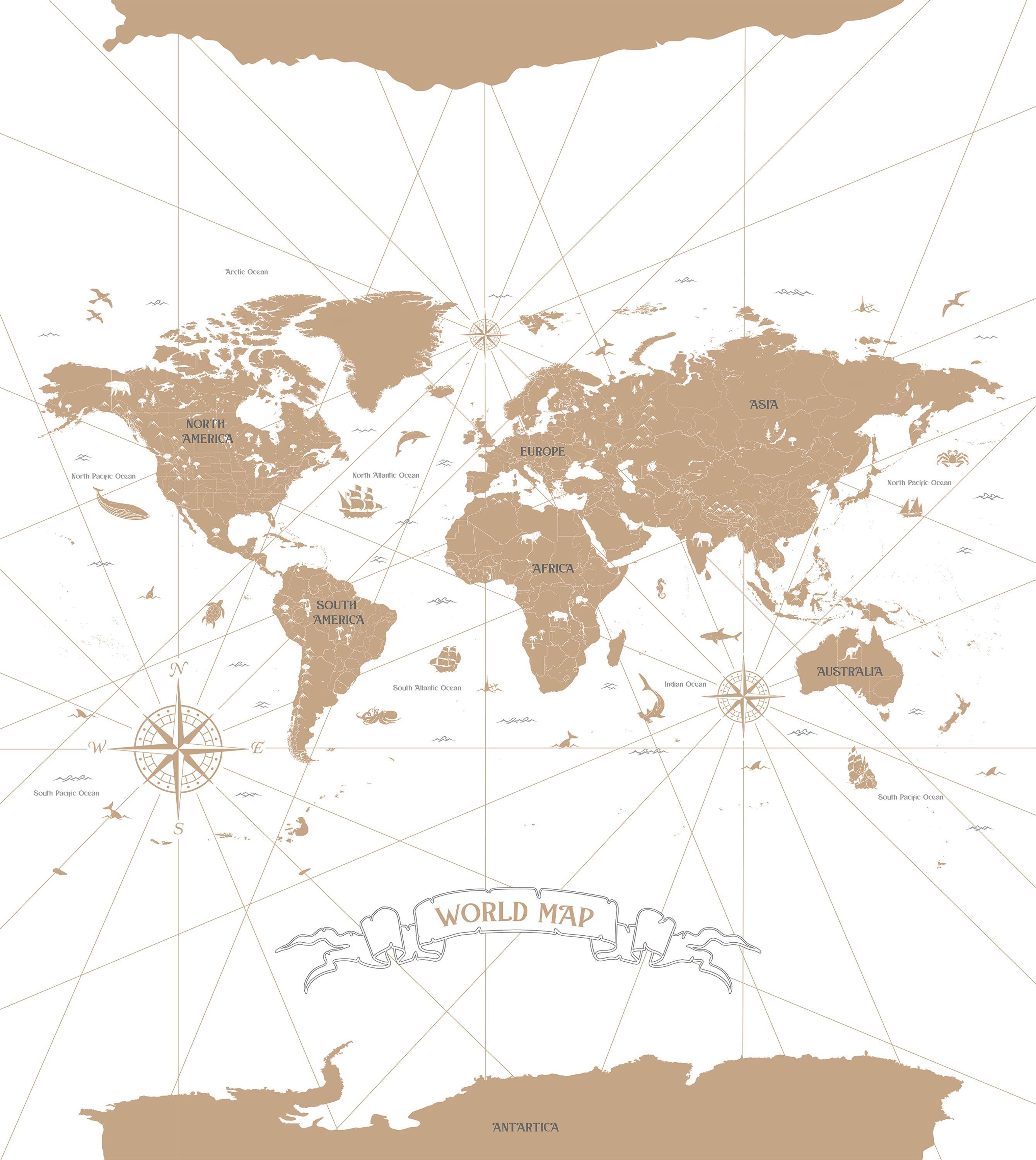 Papier peint panoramique YOUNG therapy blanc, l.250 x H.280 cm | Leroy ...