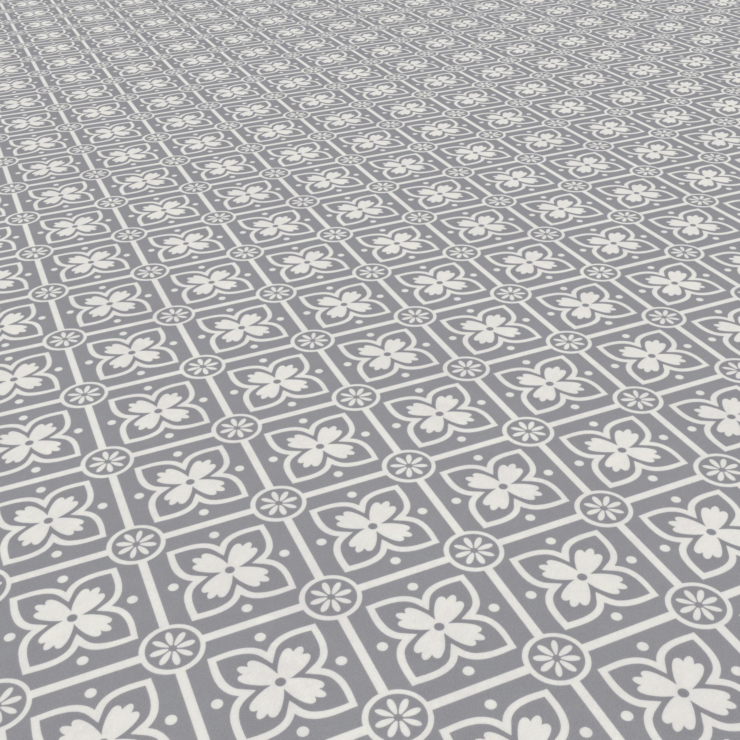 Rouleau vinyle carreau de ciment Texline alma grey GERFLOR rouleau l.4m ...