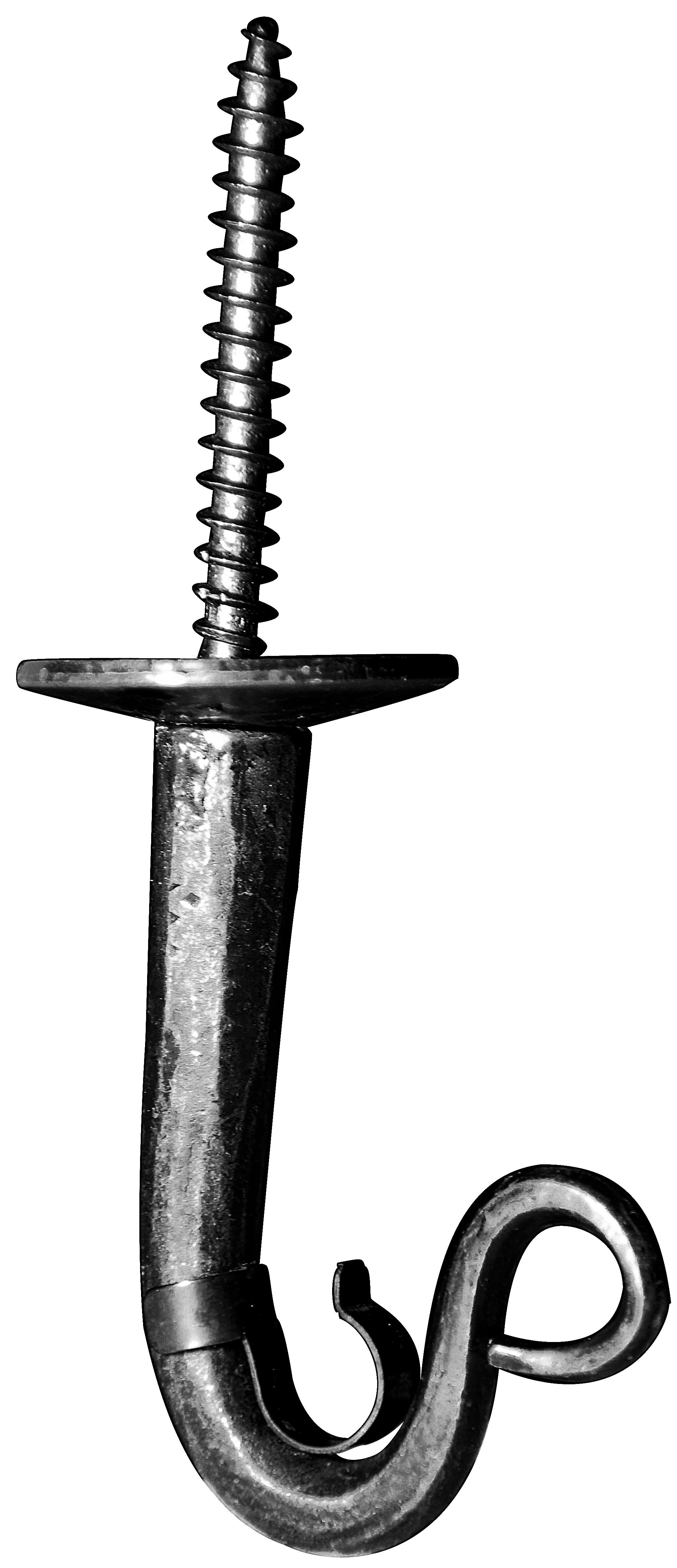 Lot de 2 supports tringle à rideau Forgémain, 14 mm noir martelé ...