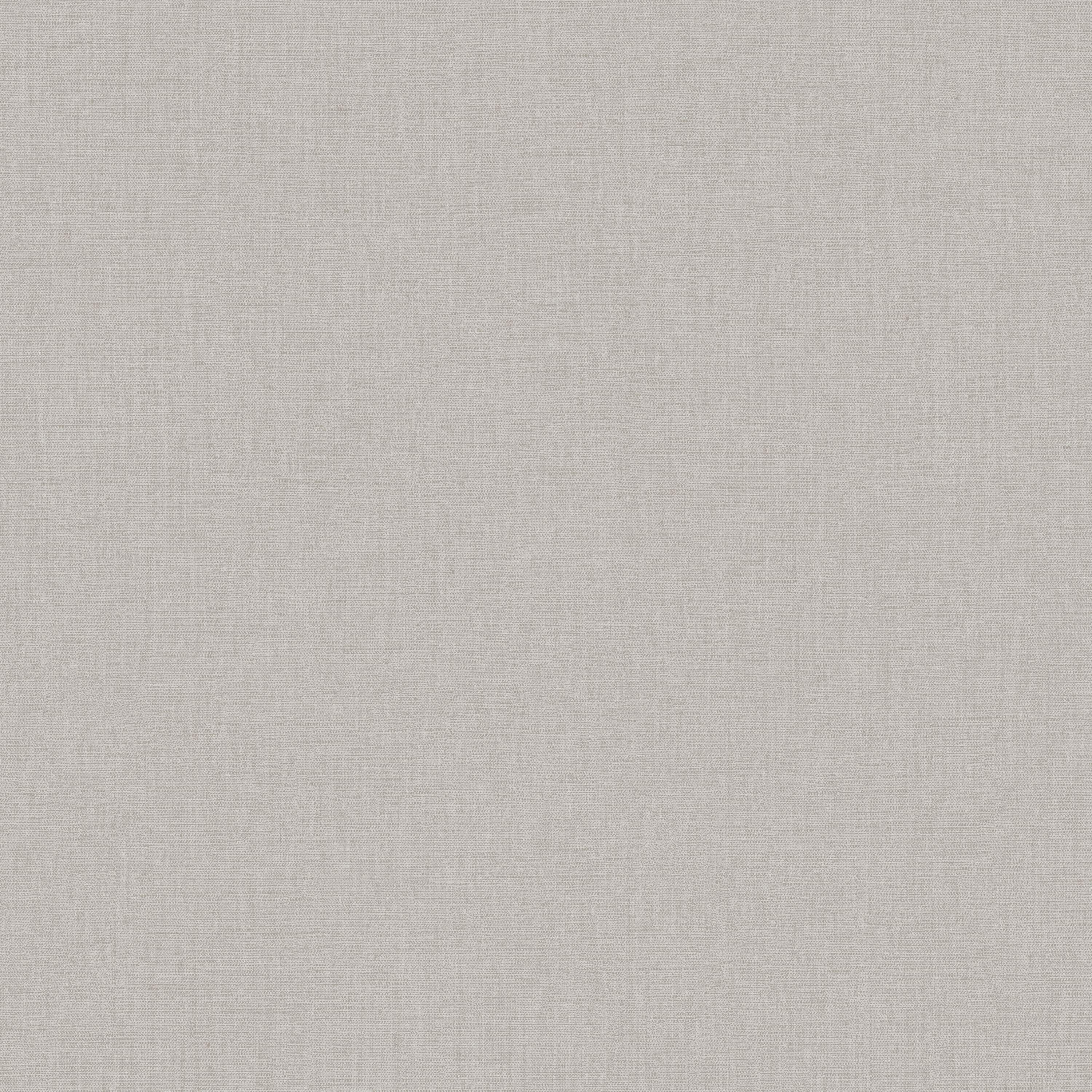 Papier peint intissé Linen uni mat gris | Leroy Merlin