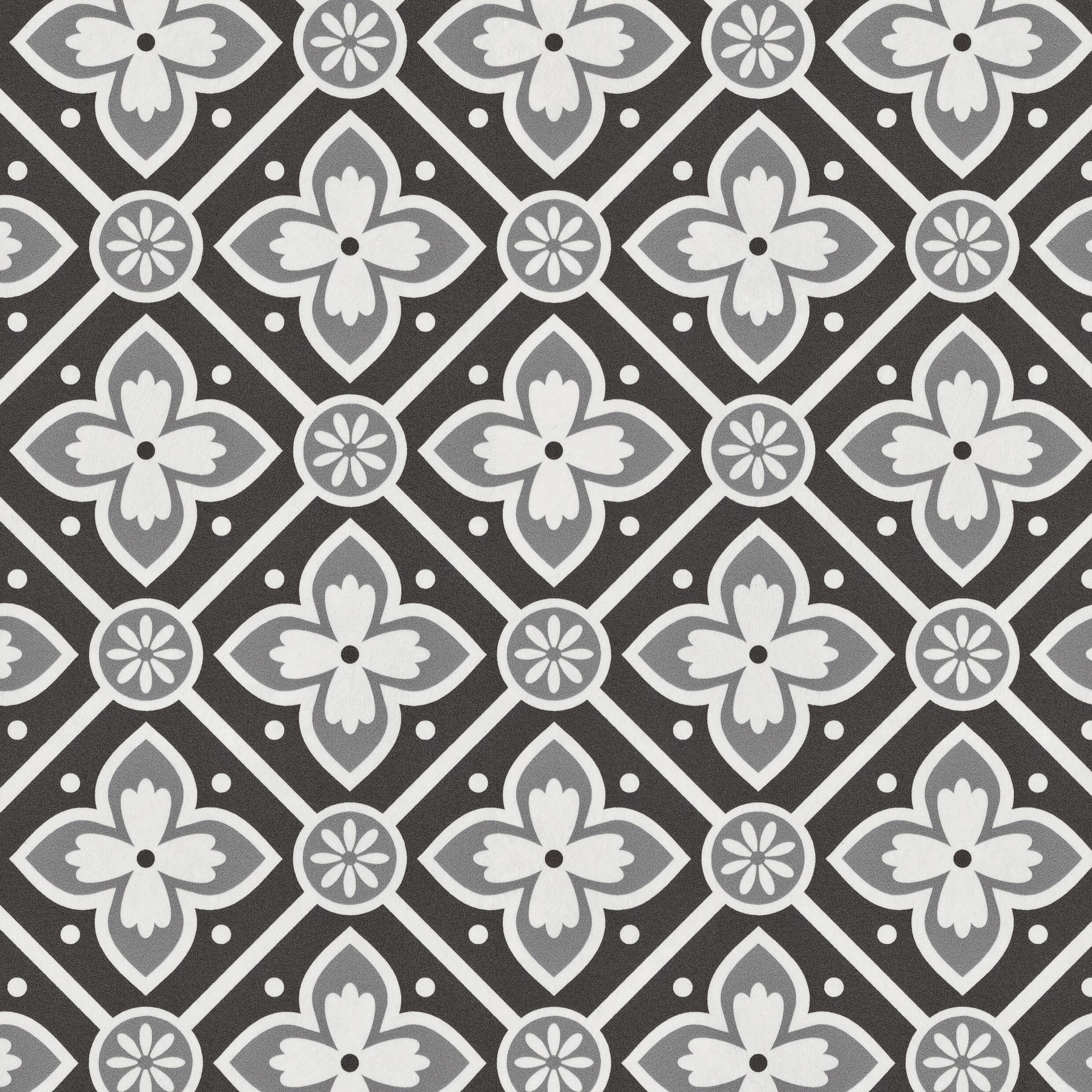 Echantillon sol PVC Booster alma black & white | Leroy Merlin