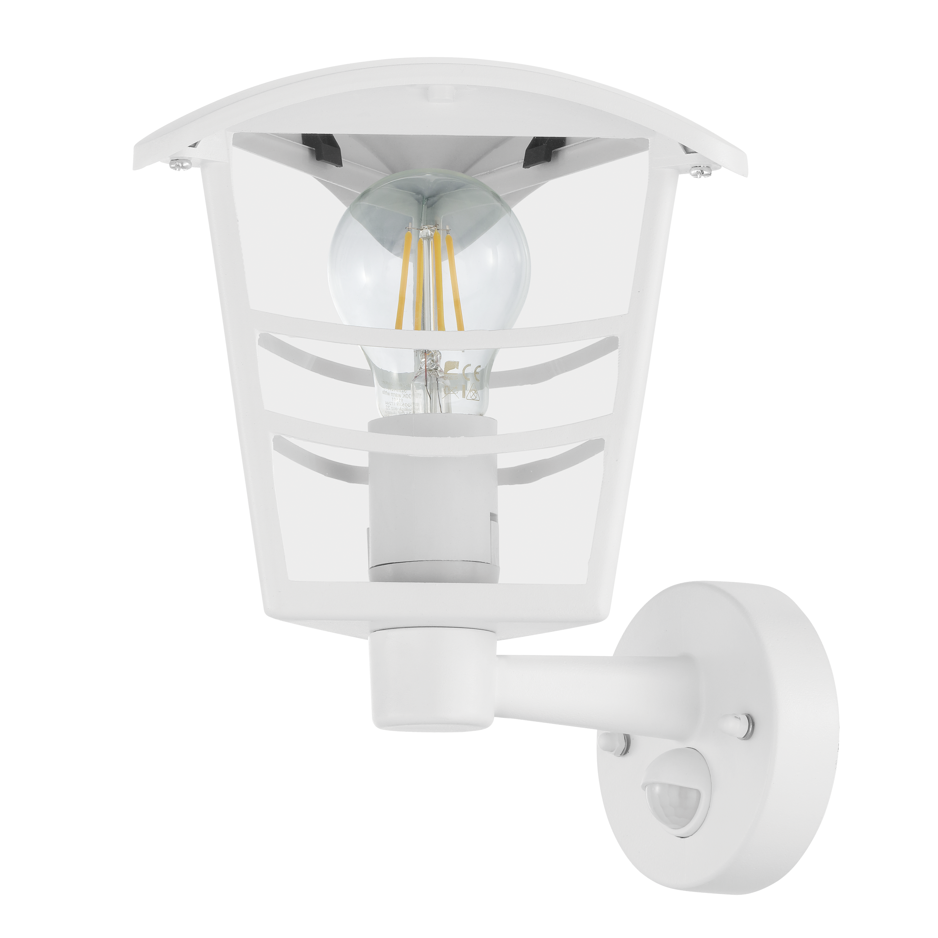 Applique avec détecteur de mouvement extérieure E27 max 60W blanc ...