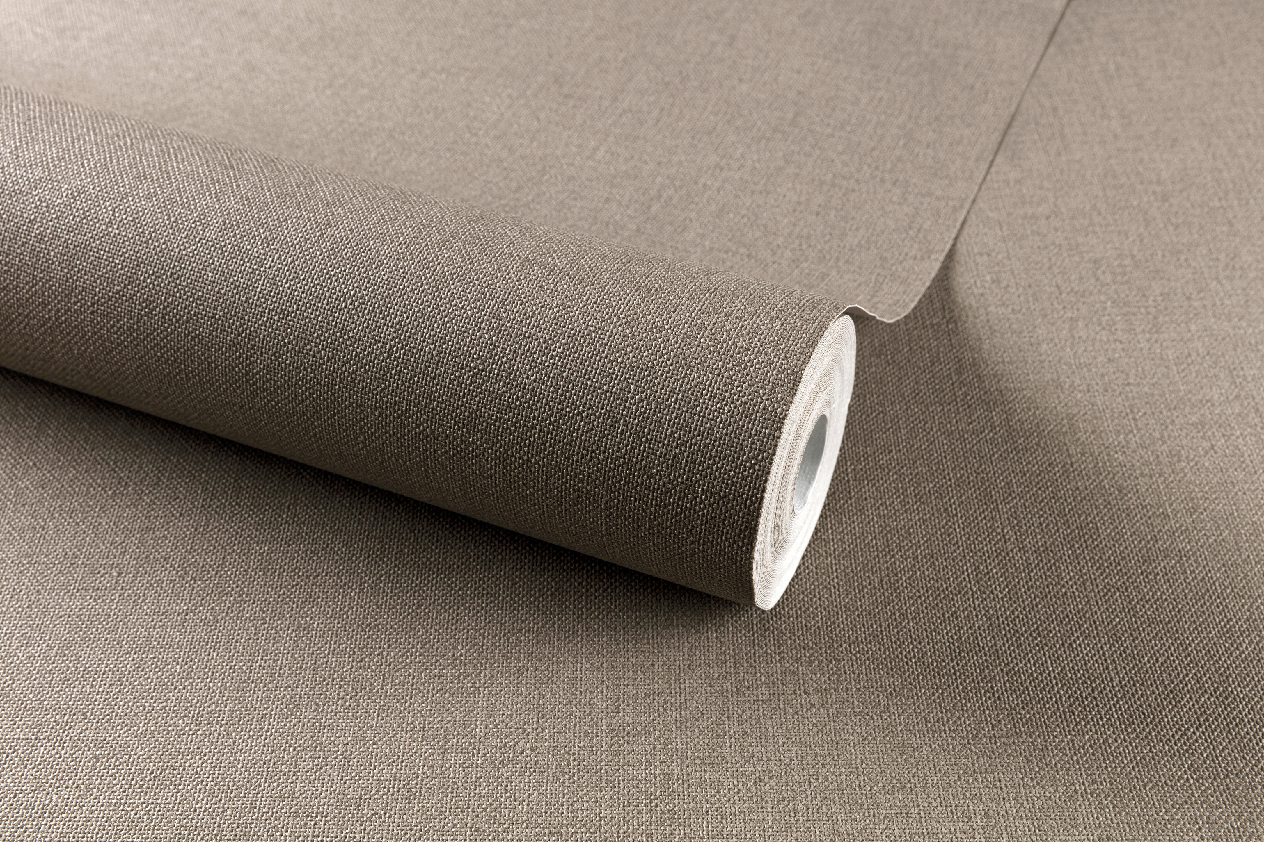 Papier peint intissé Textile mat INSPIRE brun trench 3 | Leroy Merlin