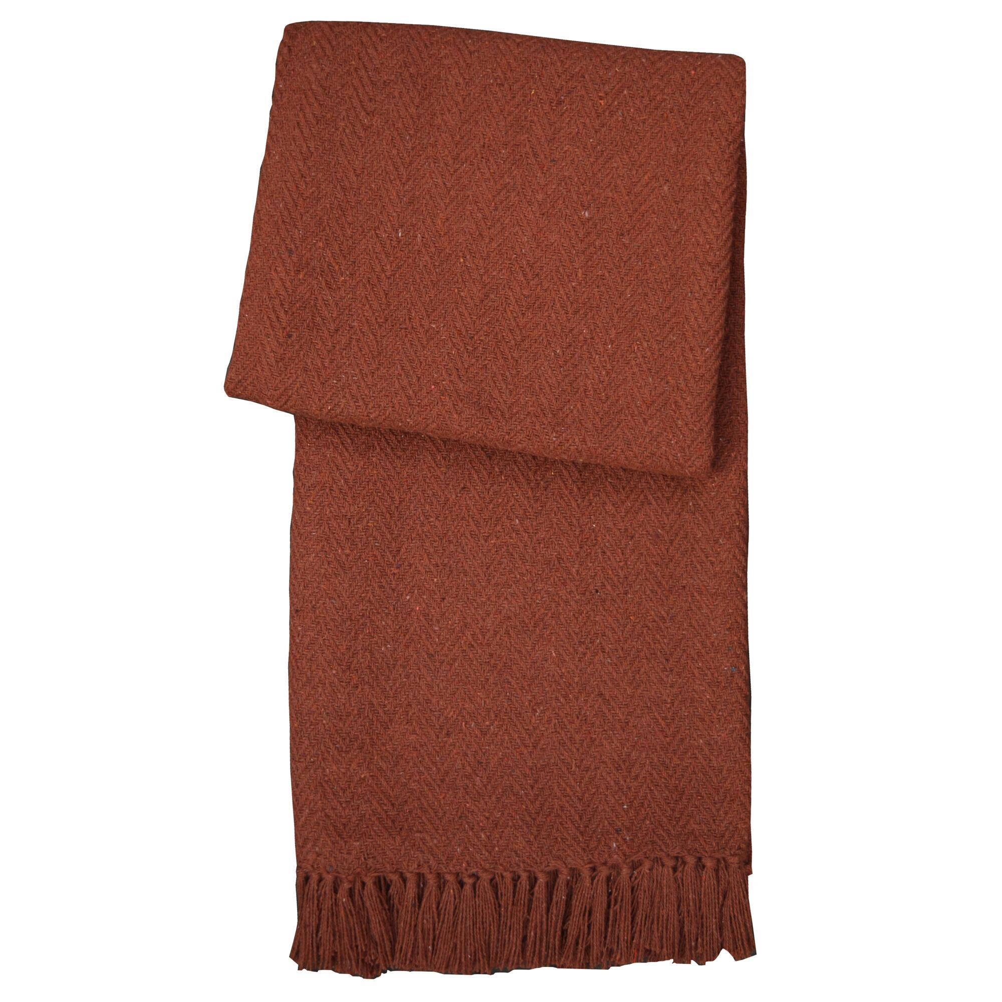 Plaid Lazo, marron l.130 x L.180 cm | Leroy Merlin