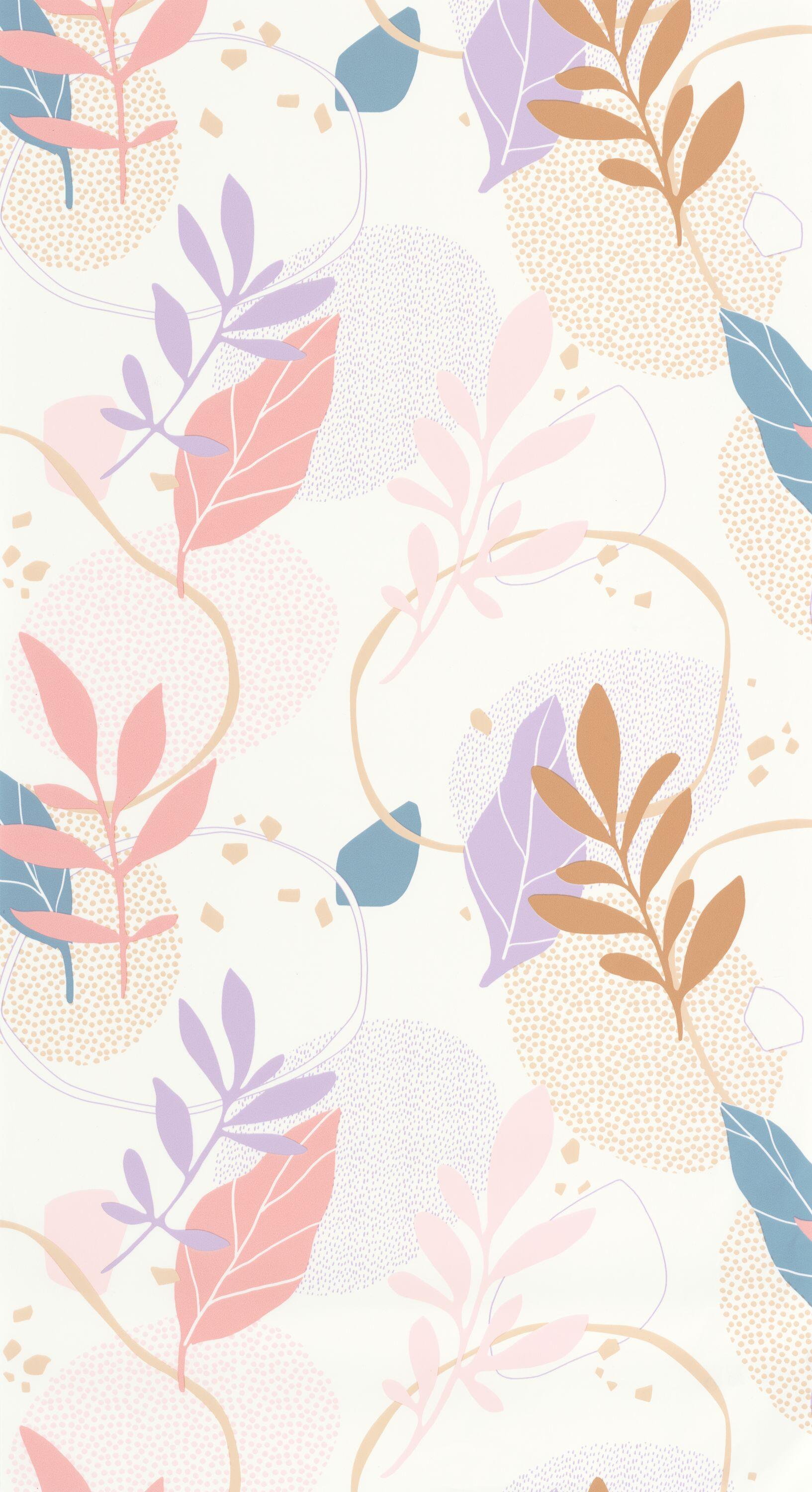 Papier peint intissé Young&free be yourself rose | Leroy Merlin