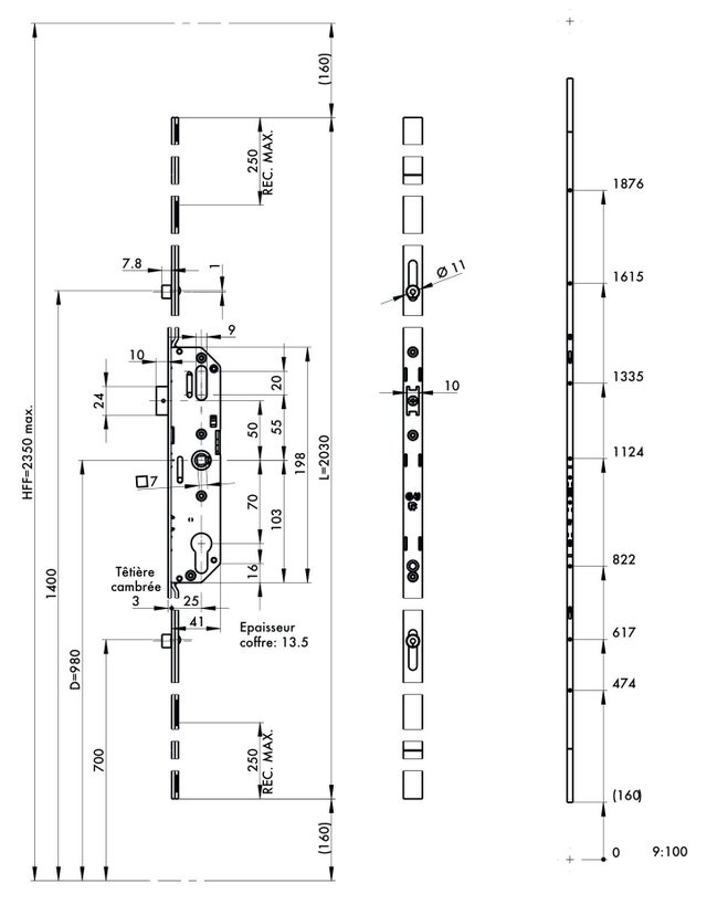 Serrure ferco 528 au meilleur prix | Leroy Merlin
