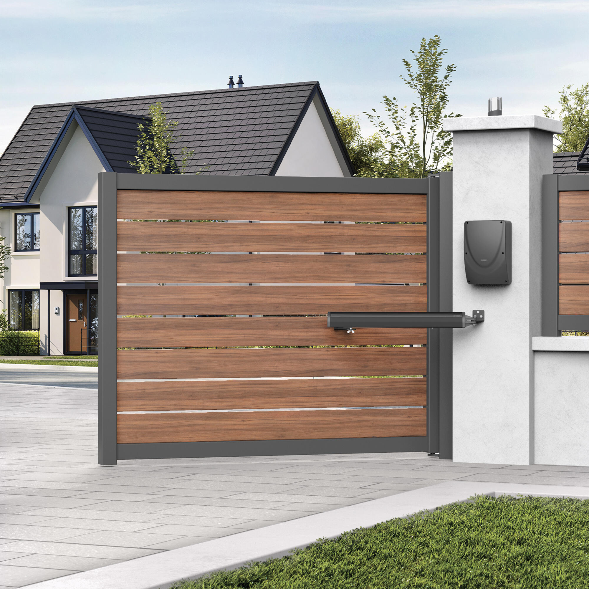 Motorisation à vérins V300 pour portail battant - AVIDSEN | Bricoman