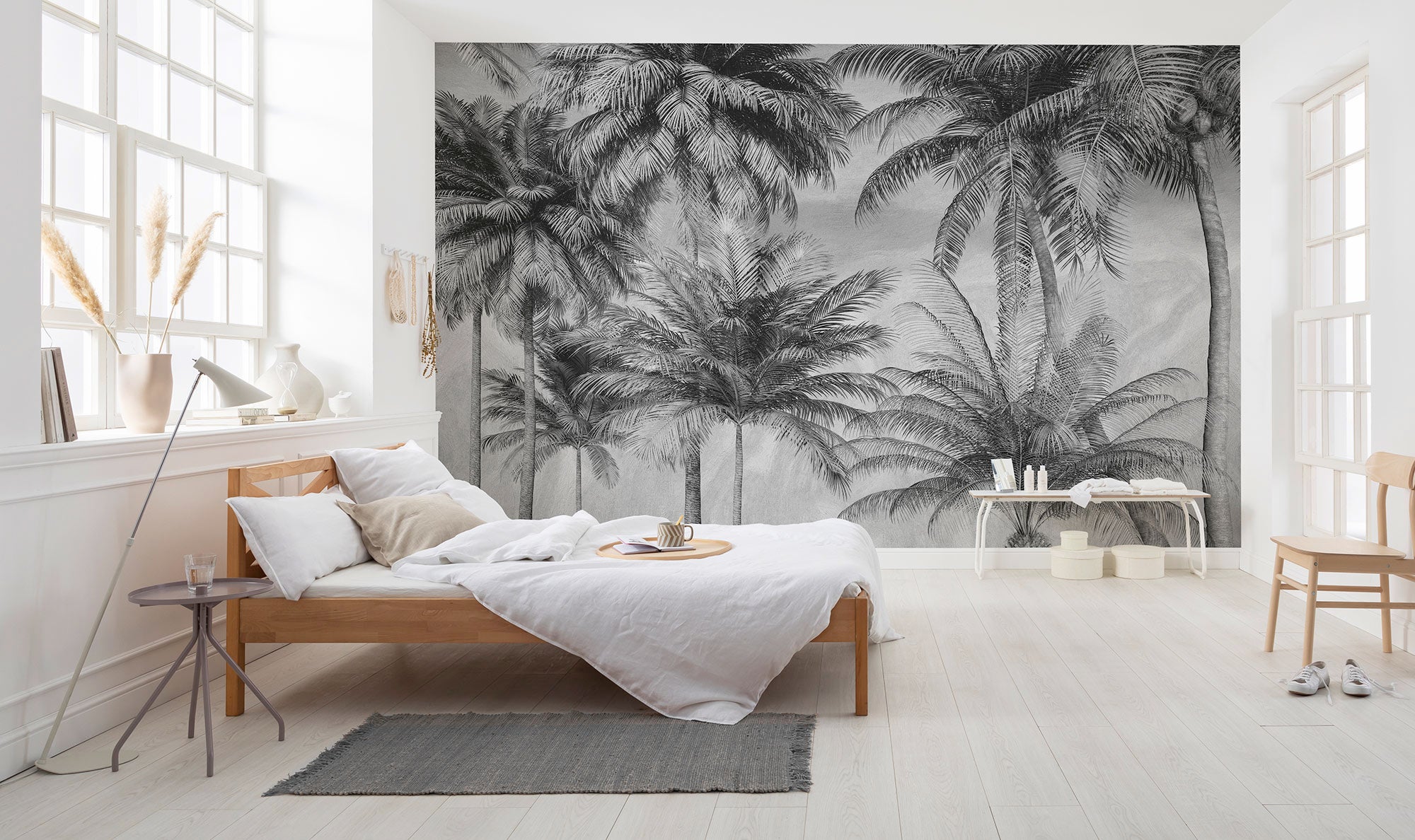 Mural TNT liso Naturaleza Coco de Paradise gris 350 x 250 cm KOMAR ...