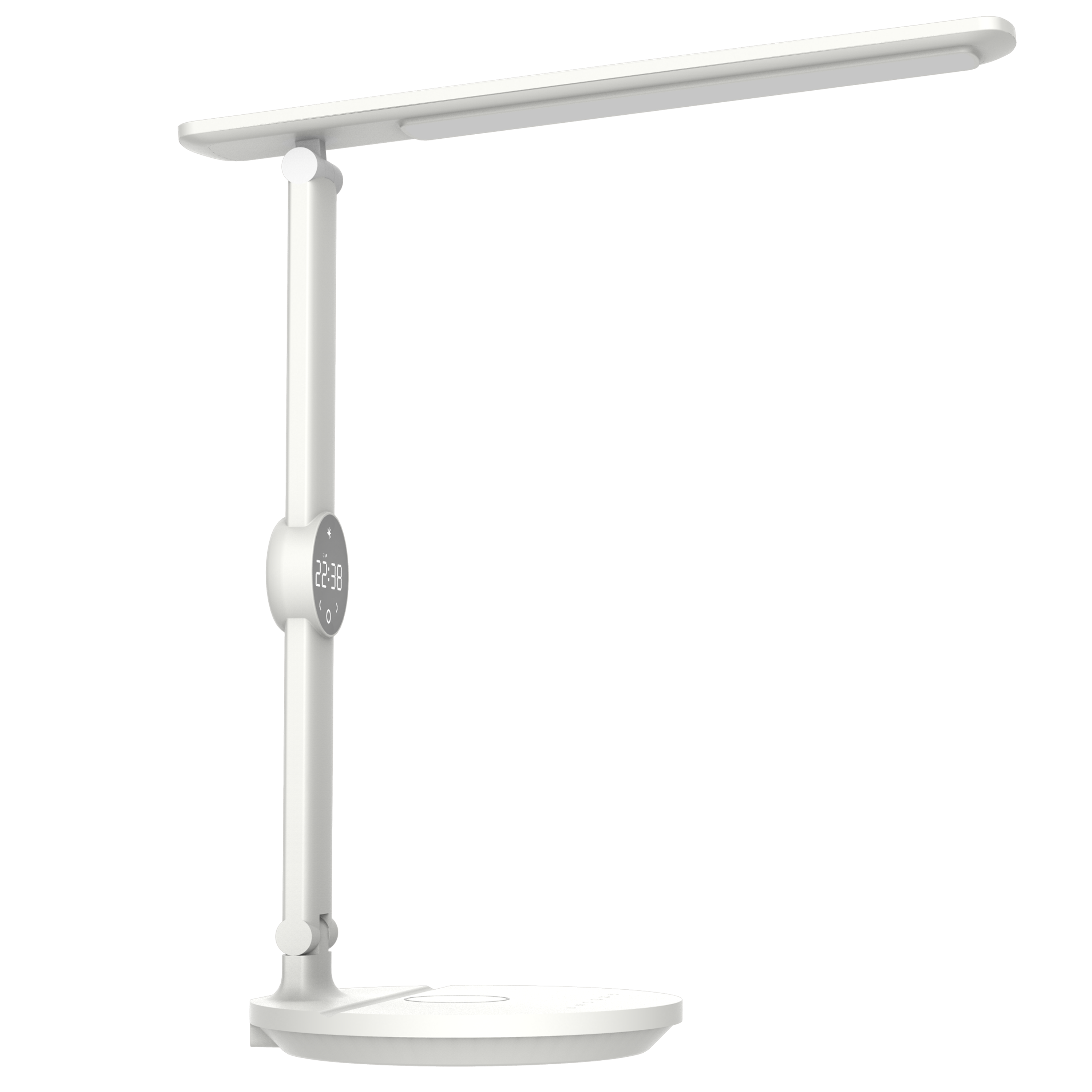Lampe de bureau Alex plus tactile, fer, blanc, H.35 cm, INSPIRELED ...