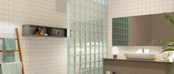 Construir una pared con bloques de vidrio | Leroy Merlin