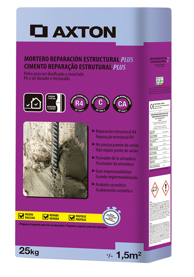 Mortero de reparación: alta resistencia y fácil aplicación