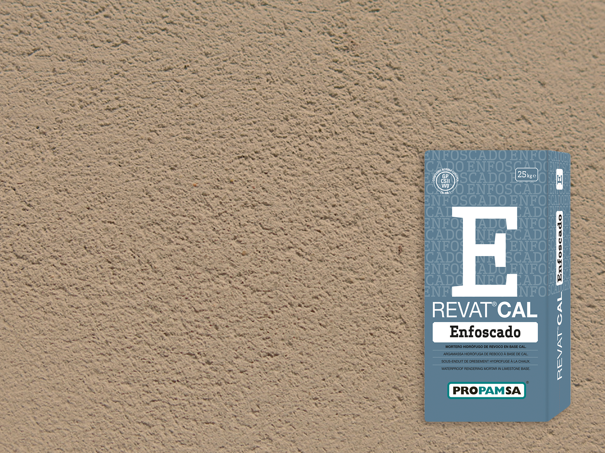 Mortero PROPAMSA Revat Cal Enfoscado piedra 25 kg | Leroy Merlin