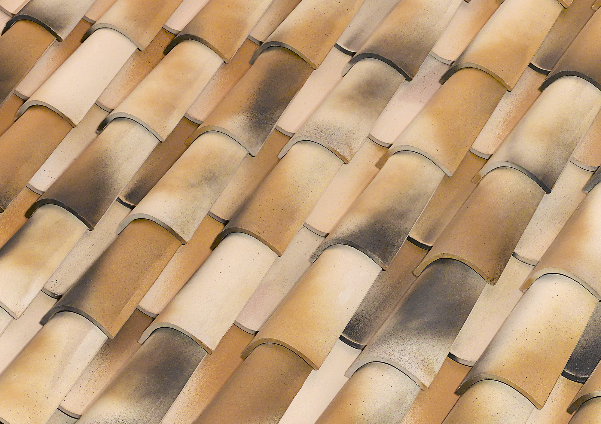 Lote Teja curva de cerámico arena, terracota de 18x40.8 cm | Leroy Merlin