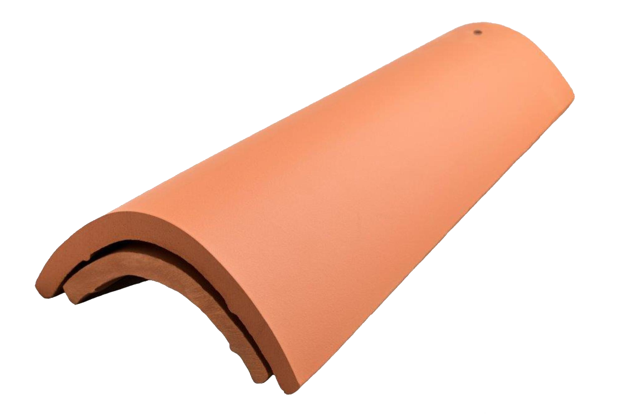 Teja curva de arcilla cocida rojo de 15x33.5cm | Leroy Merlin