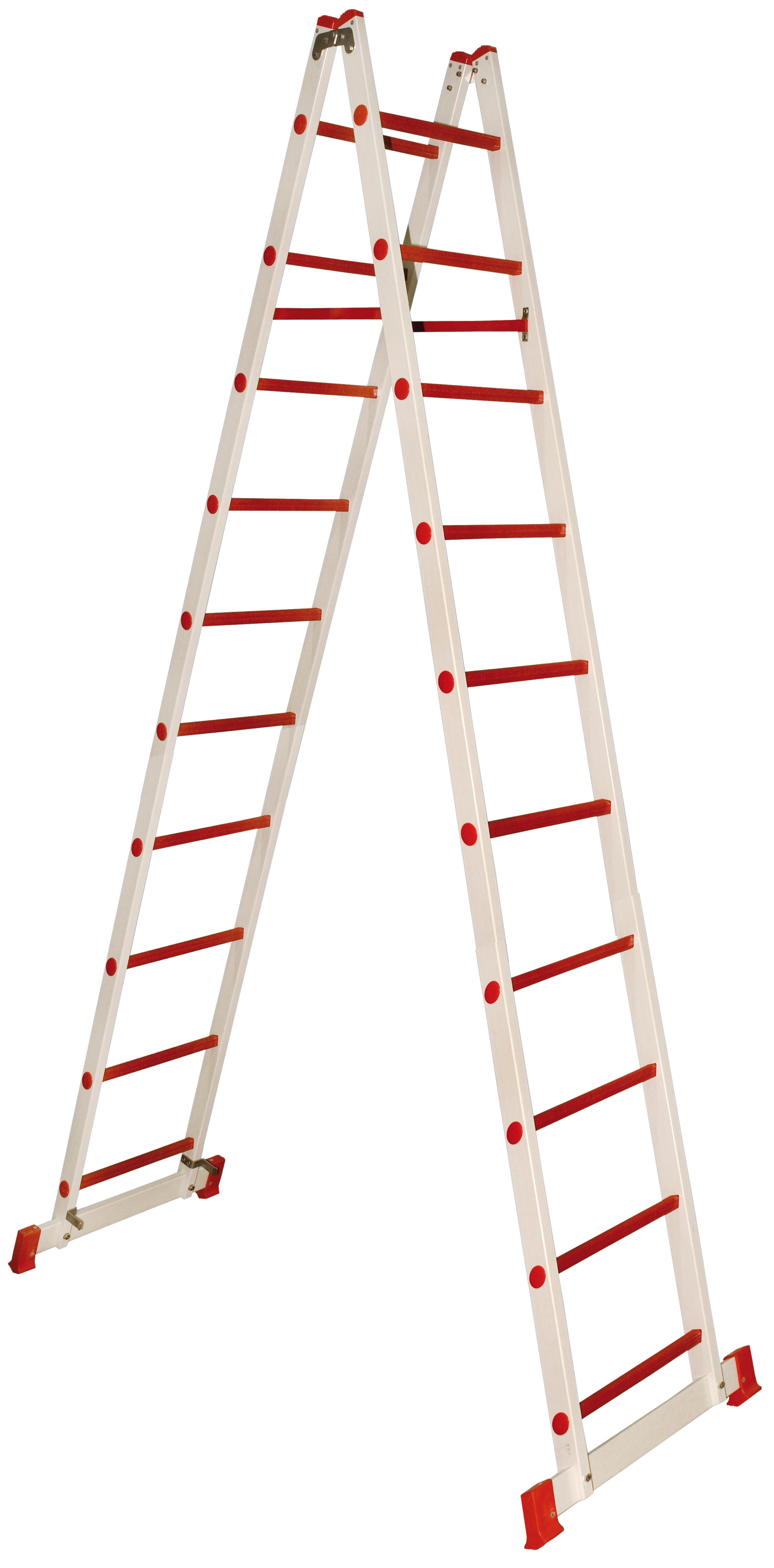 Escalera tijera fibra 10+10 peldaños 2,95 m | Leroy Merlin