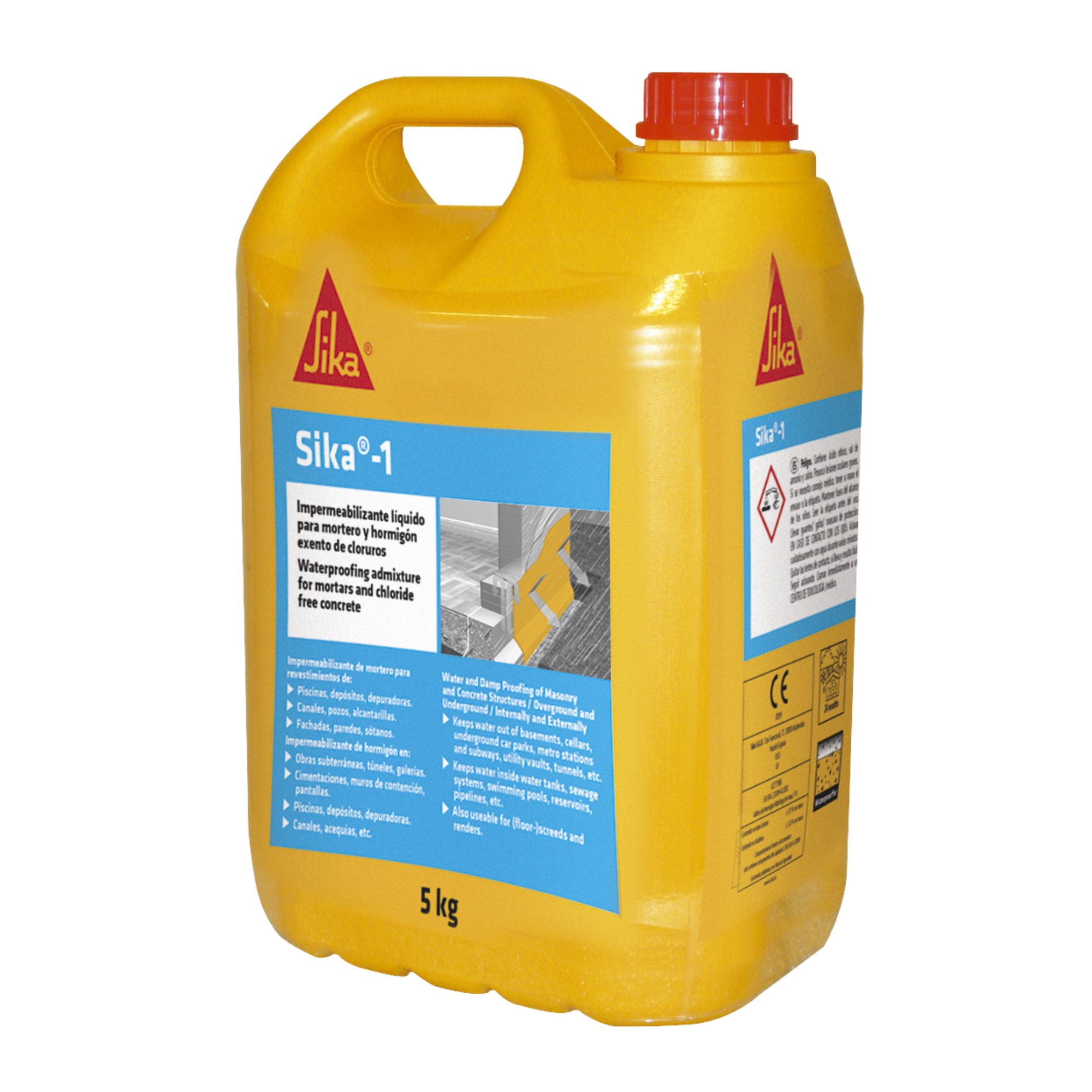 Impermebilizante líquido Sika-1 5 kg | Leroy Merlin