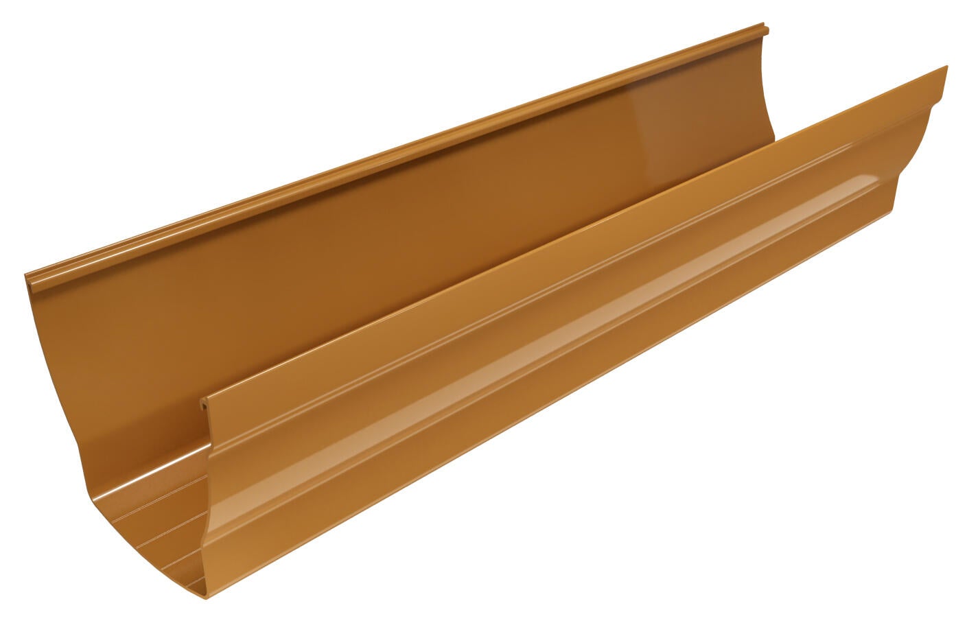 Canalón PVC cuadrado elegance 120MM X 3M terracota | Leroy Merlin