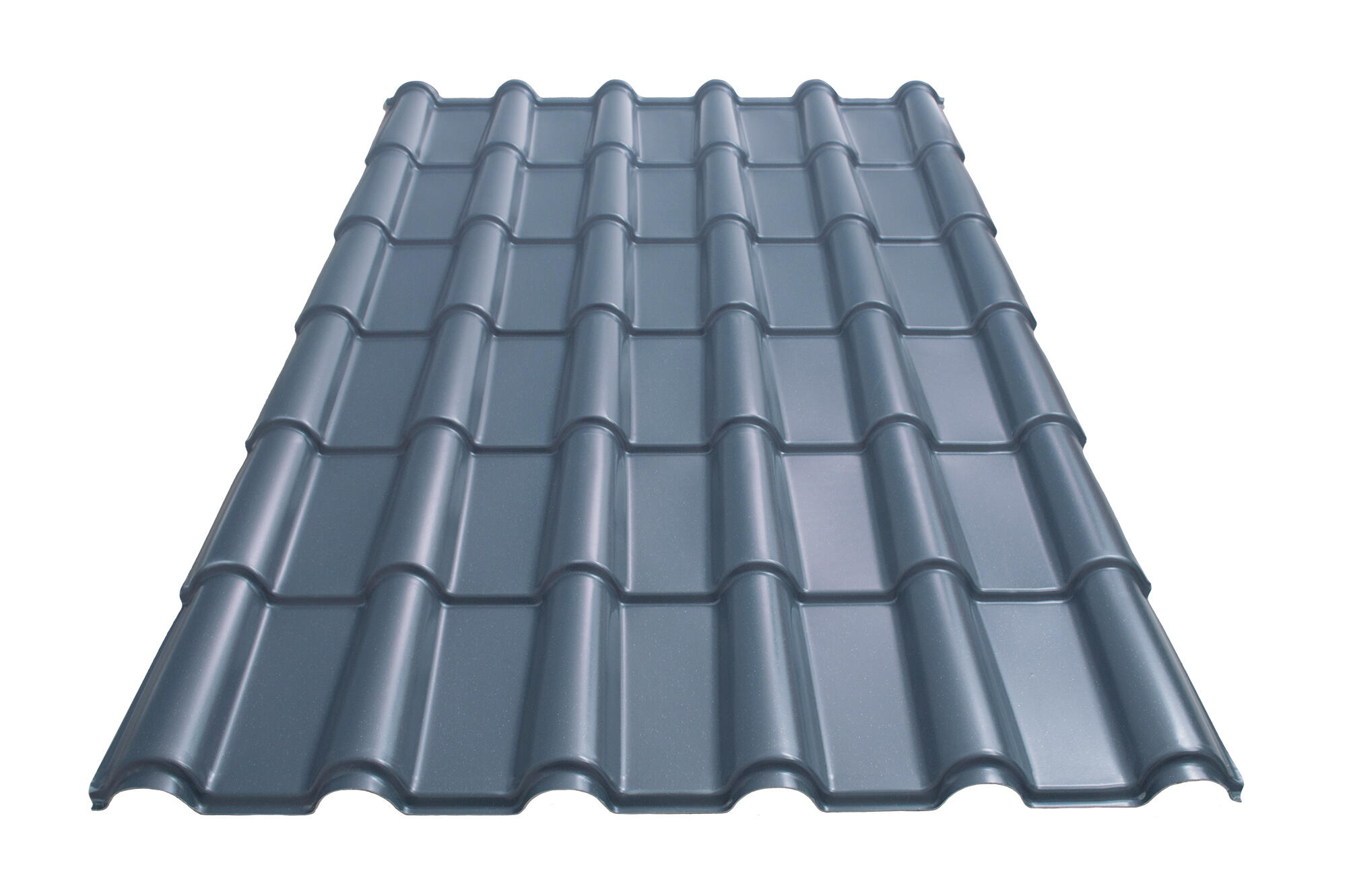 Feuille imitation tuile PVC ondulé noir l.1170 x L.1840mm RENOLIT ...