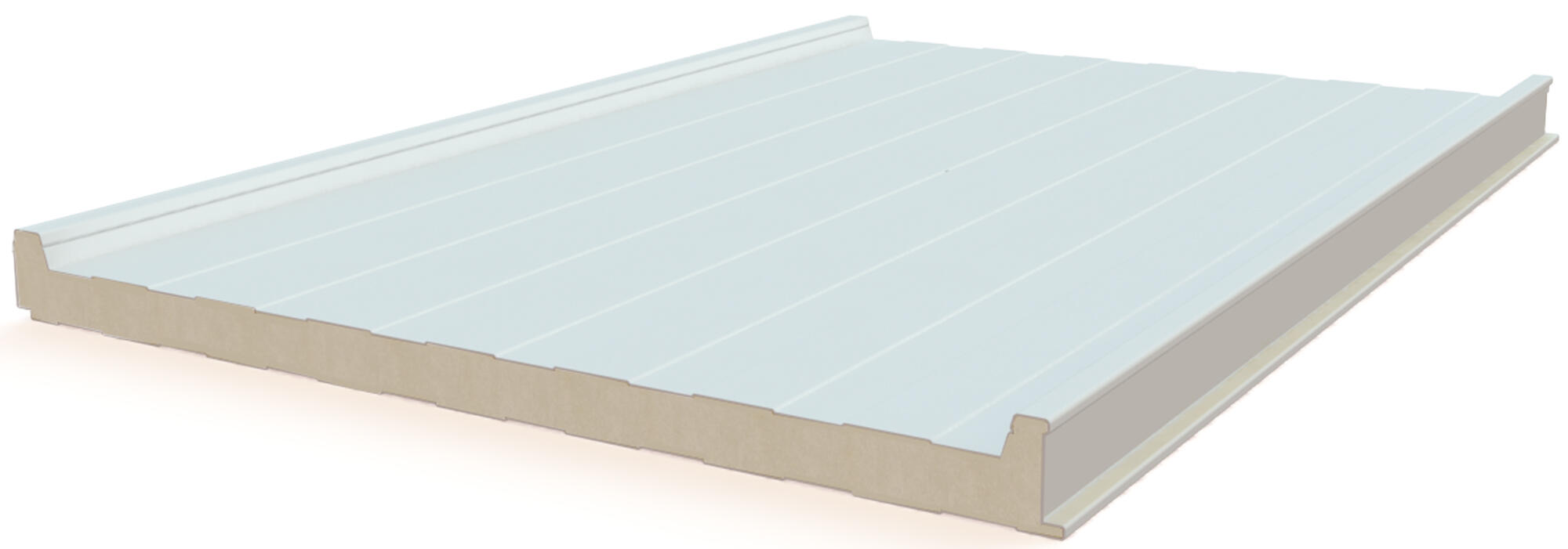 Panel greca Blanco/Blanco METALPANEL 2500 x 1000 x 30 mm | Leroy Merlin