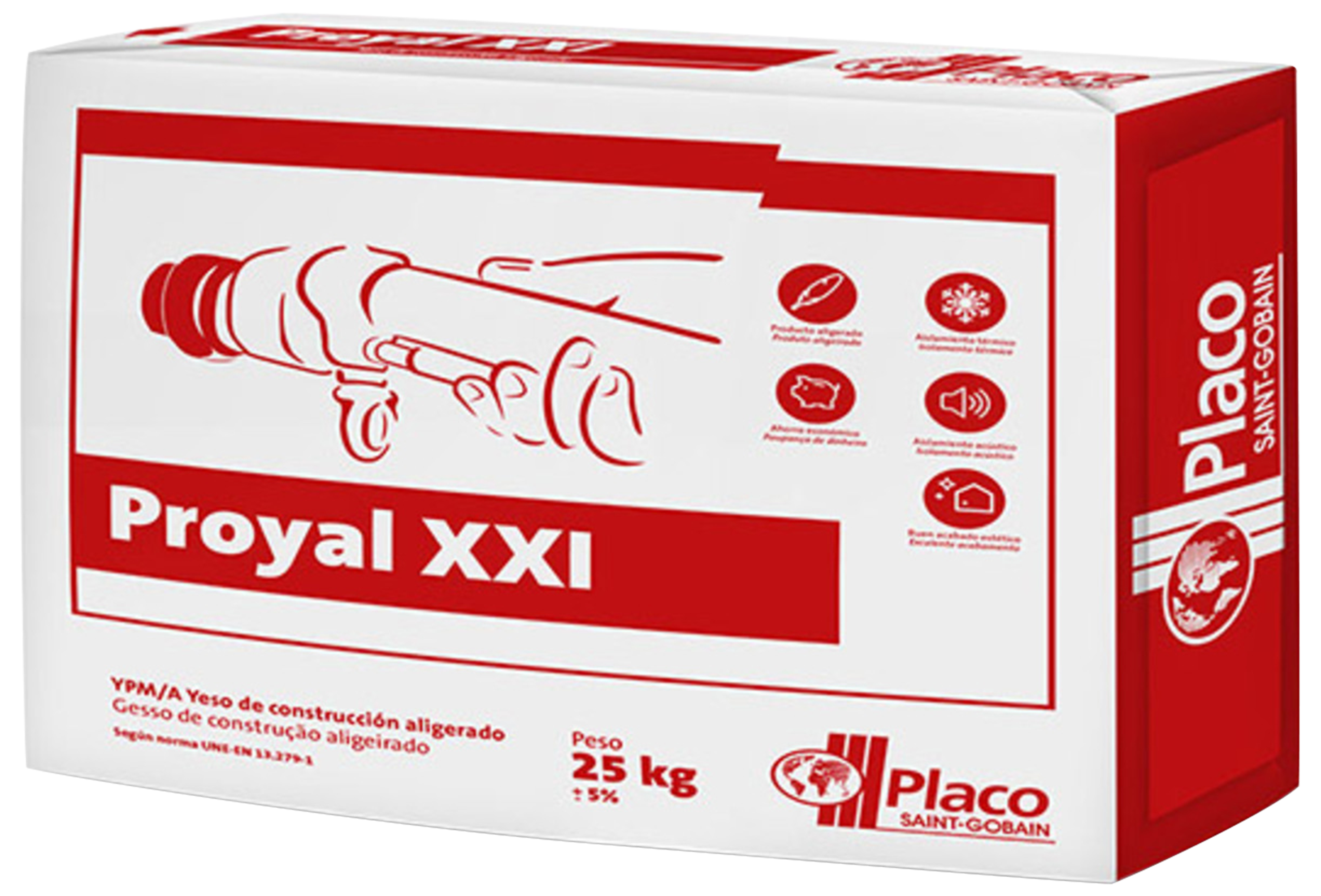 Yeso proyectado Proyal XXI 20 kg | Leroy Merlin
