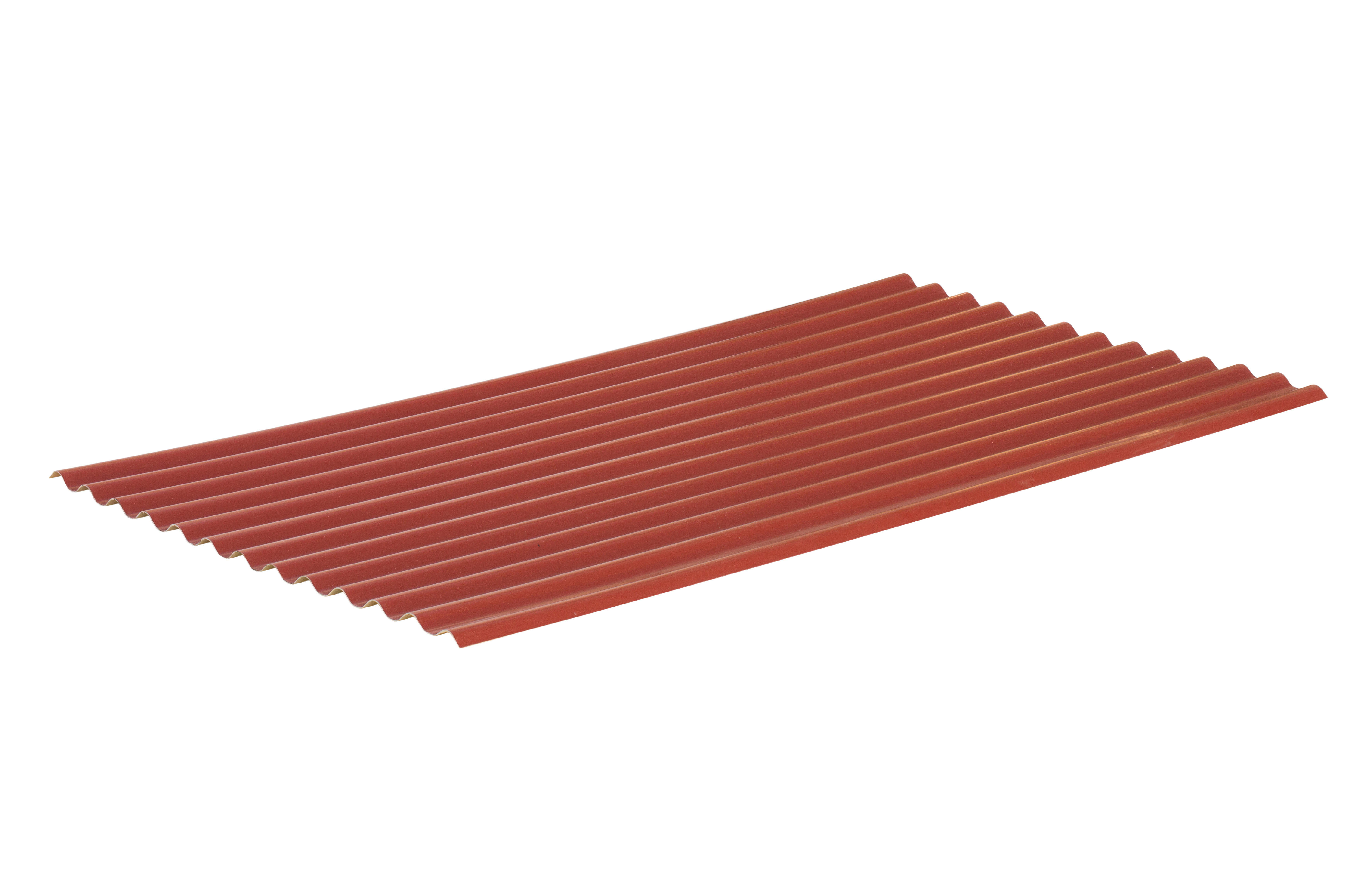 Lastra ondulata RENOLIT Ecolina in pvc rosso 110 x 300 cm, Sp 1.8 mm ...
