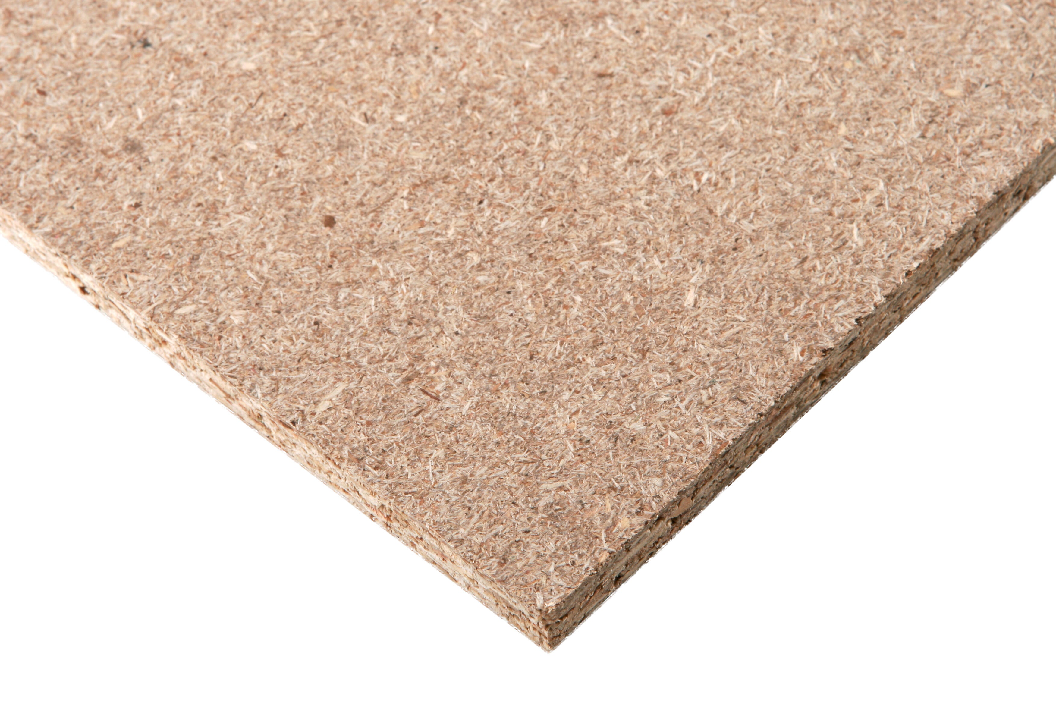 Tablero aglomerado con 2 cantos blanco de 59,5x244x1,6 cm ...