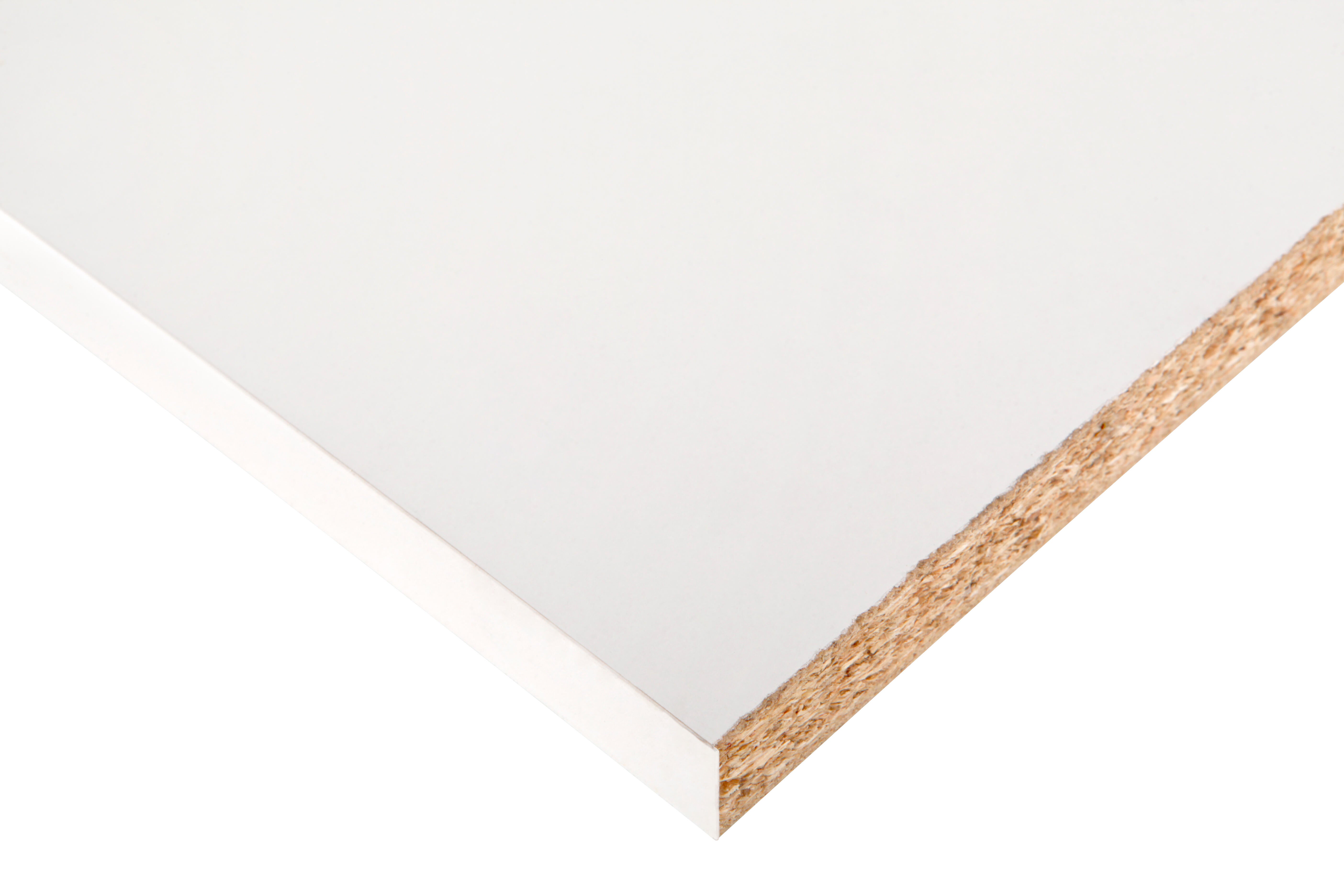 Tablero de aglomerado Blanco 2 cantos de 59.7x244cm y 22mm de espesor ...