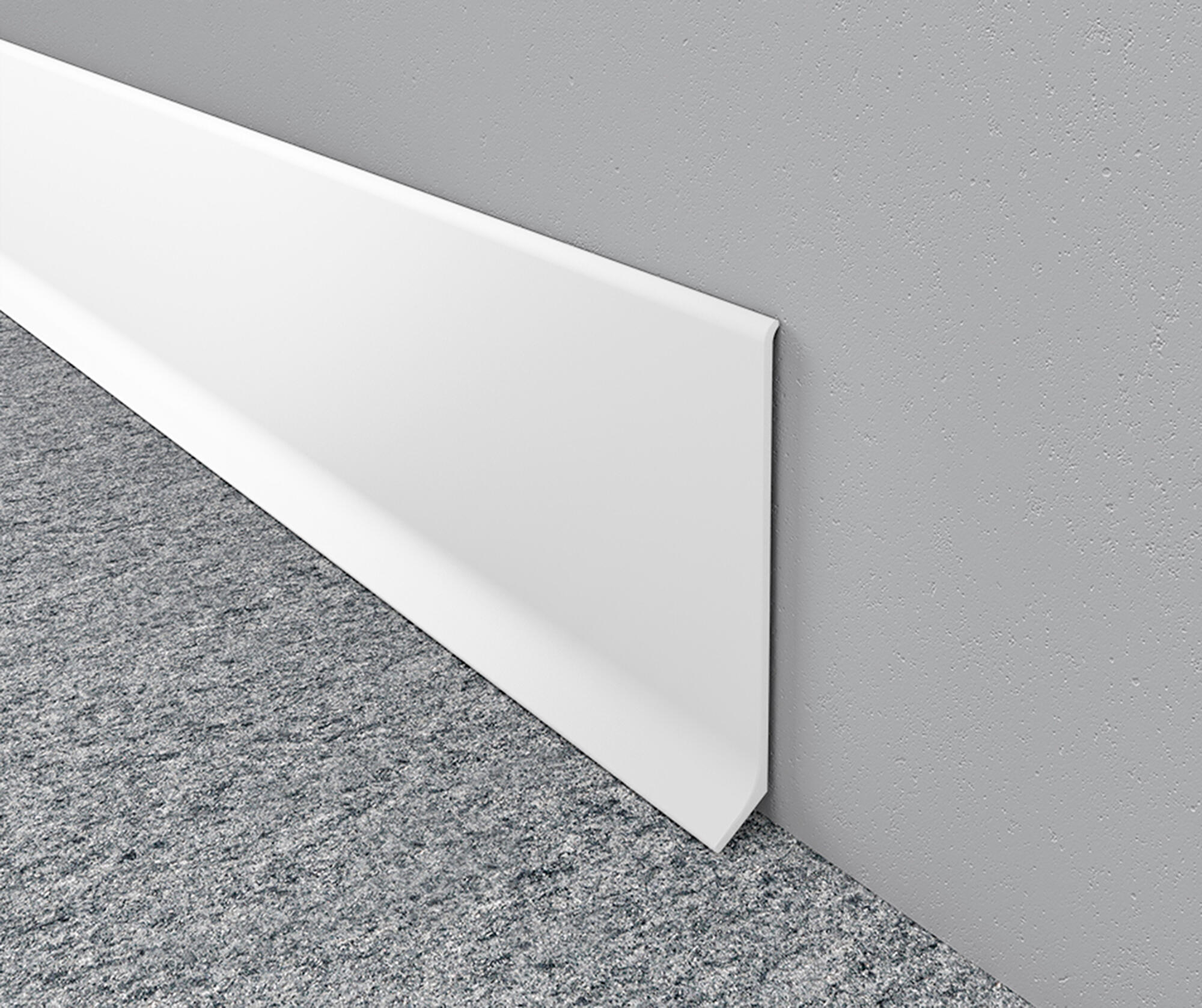 Rodapié EMAC Aluminio 10x250 cm BLANCO ROTO | Leroy Merlin